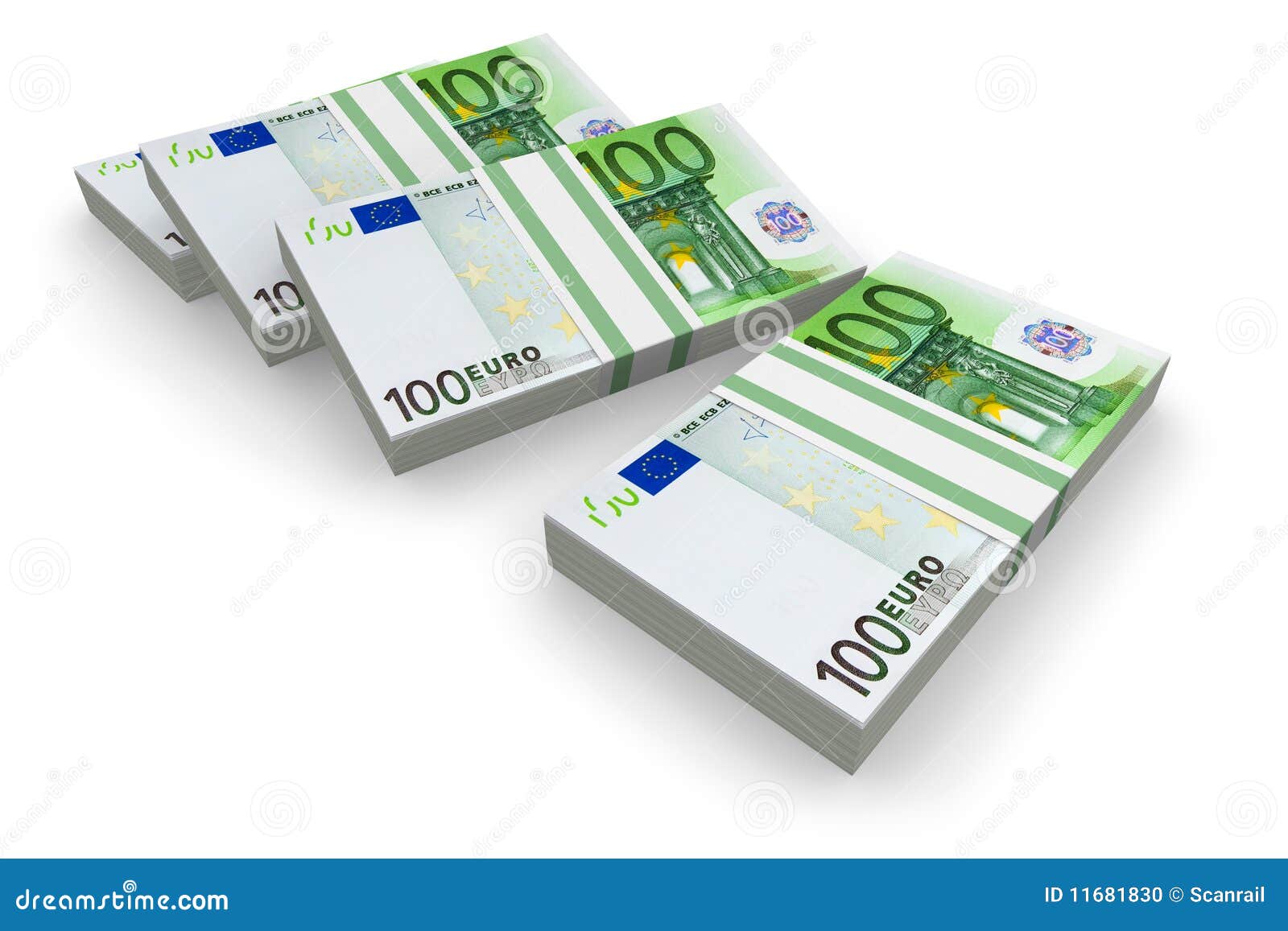Stacks of euro stock illustration. Illustration of commerce - 11681830