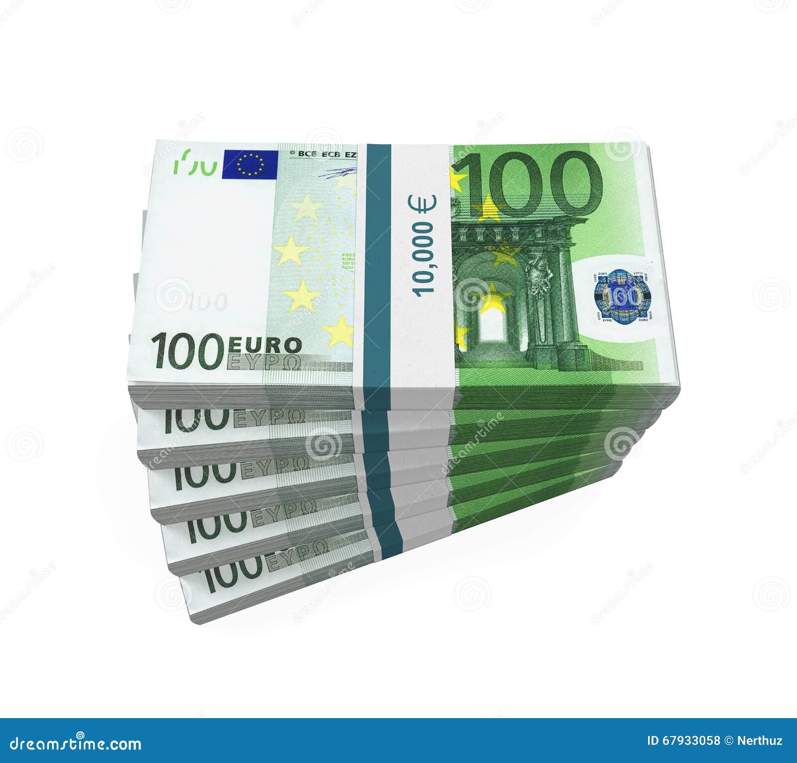 100 Euro Bills