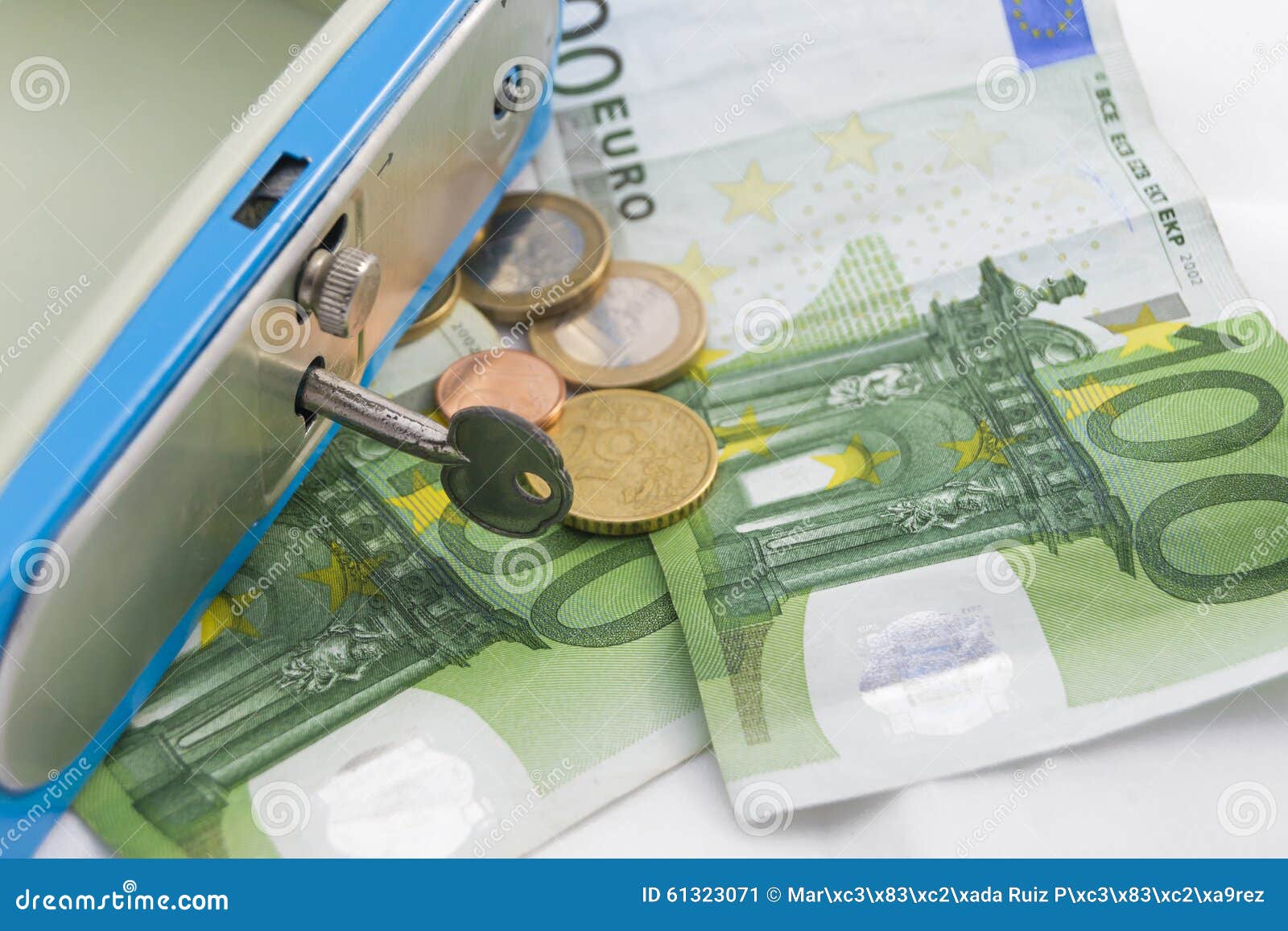 Stacks of Euro Coins and Banknotes in a Cash Box Stock Image - Image of ...