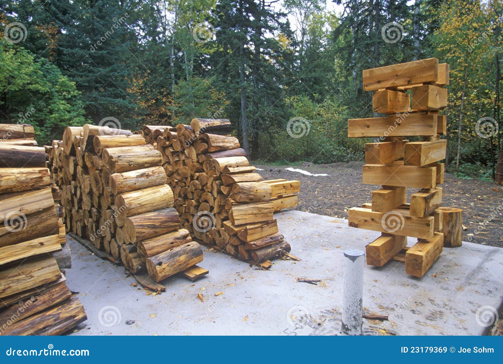 Stacks of firewood stock image. Image of firewood, logs - 23179369