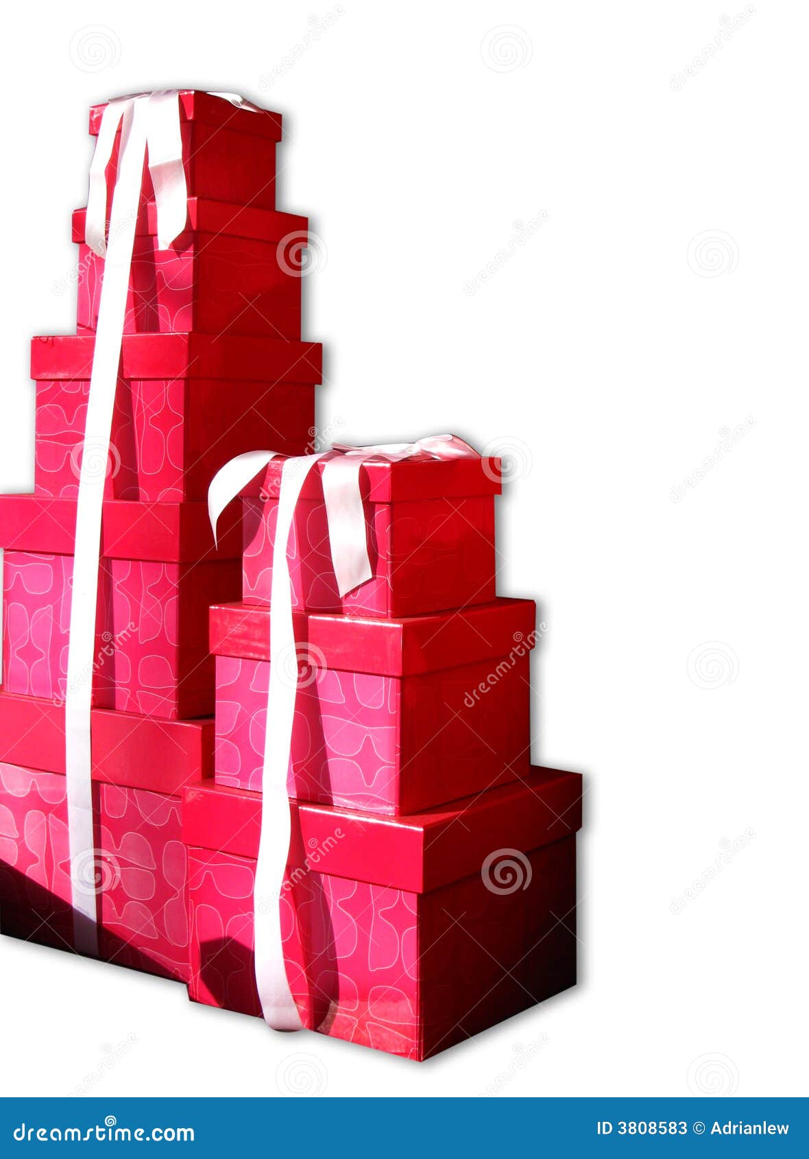 Stacks of gift boxes stock image. Image of ribbon, presents - 3808583