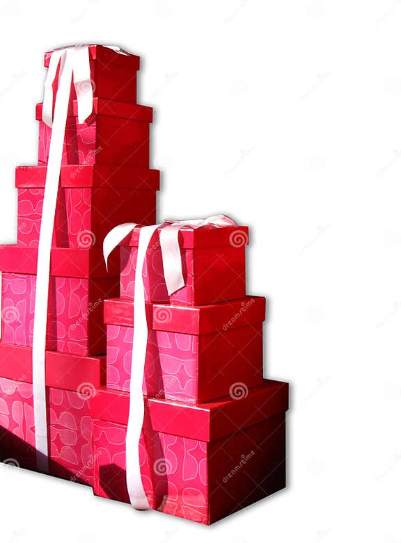Stacks of gift boxes stock image. Image of ribbon, presents - 3808583