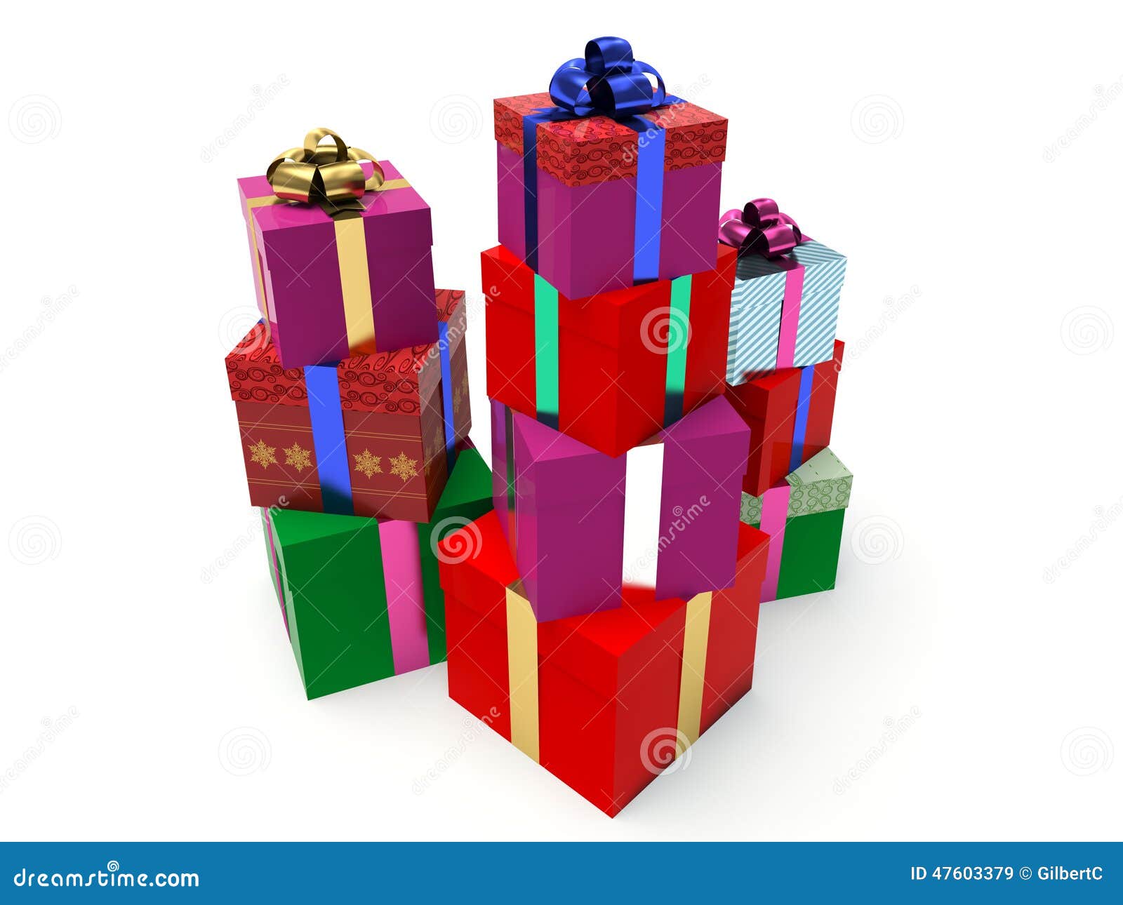Stacks of gift boxes. stock illustration. Illustration of greeting ...