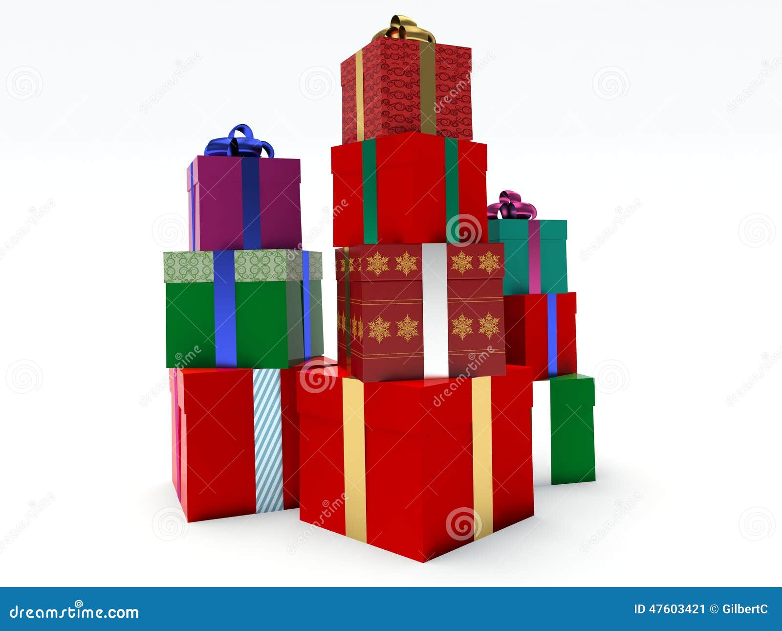 Stacks of gift boxes. stock illustration. Illustration of party - 47603421