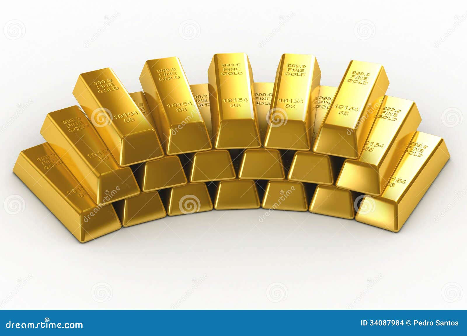 Stacks of gold bars stock photo. Image of bank, concept - 34087984