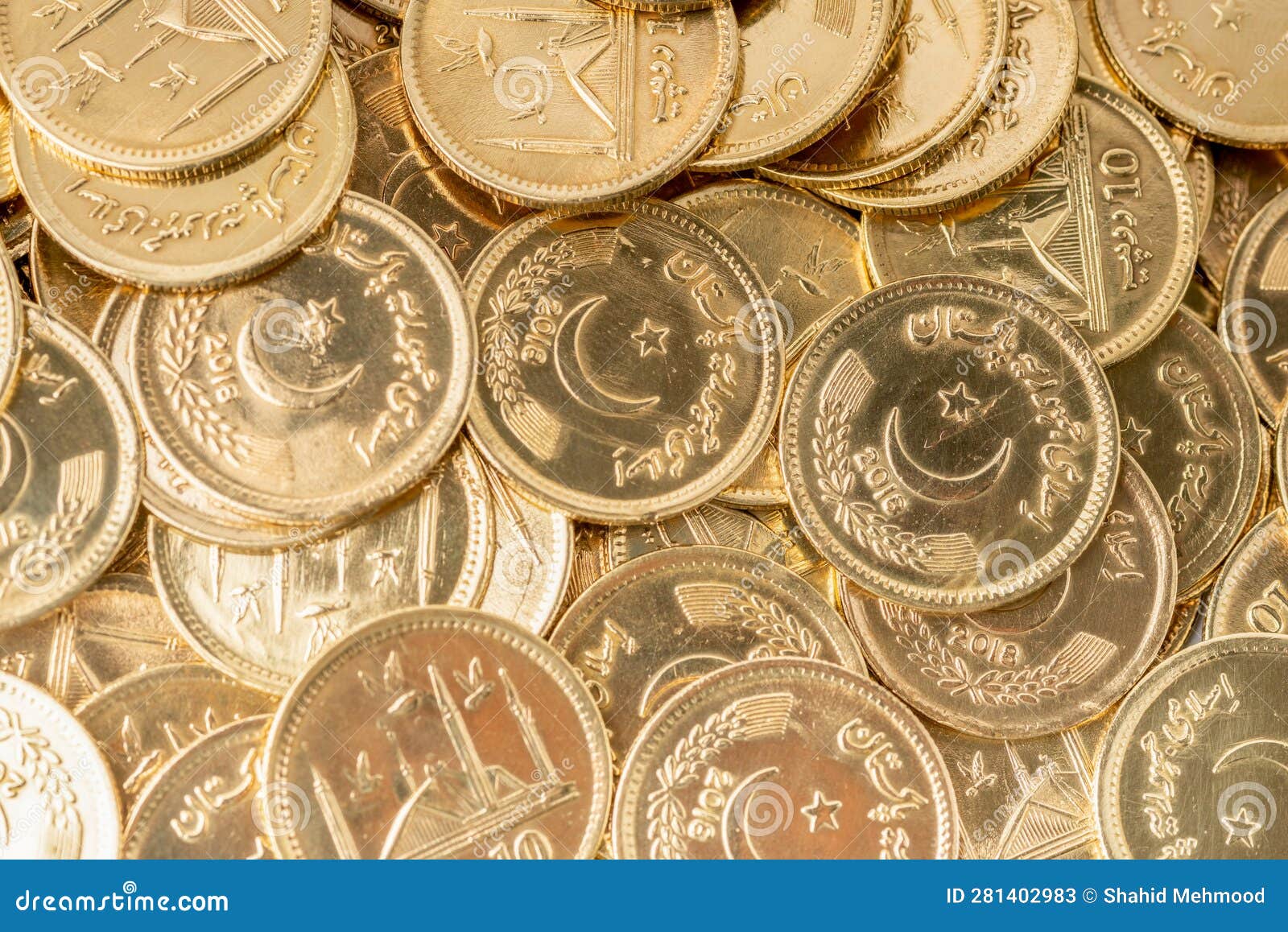 Stack Of Pakistani 100 Rupee Banknotes On Burlap Background Stock Image ...