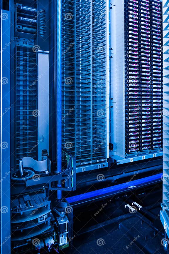 Stacks of Magnetic Tapes Used for Data Storage Stock Photo - Image of ...