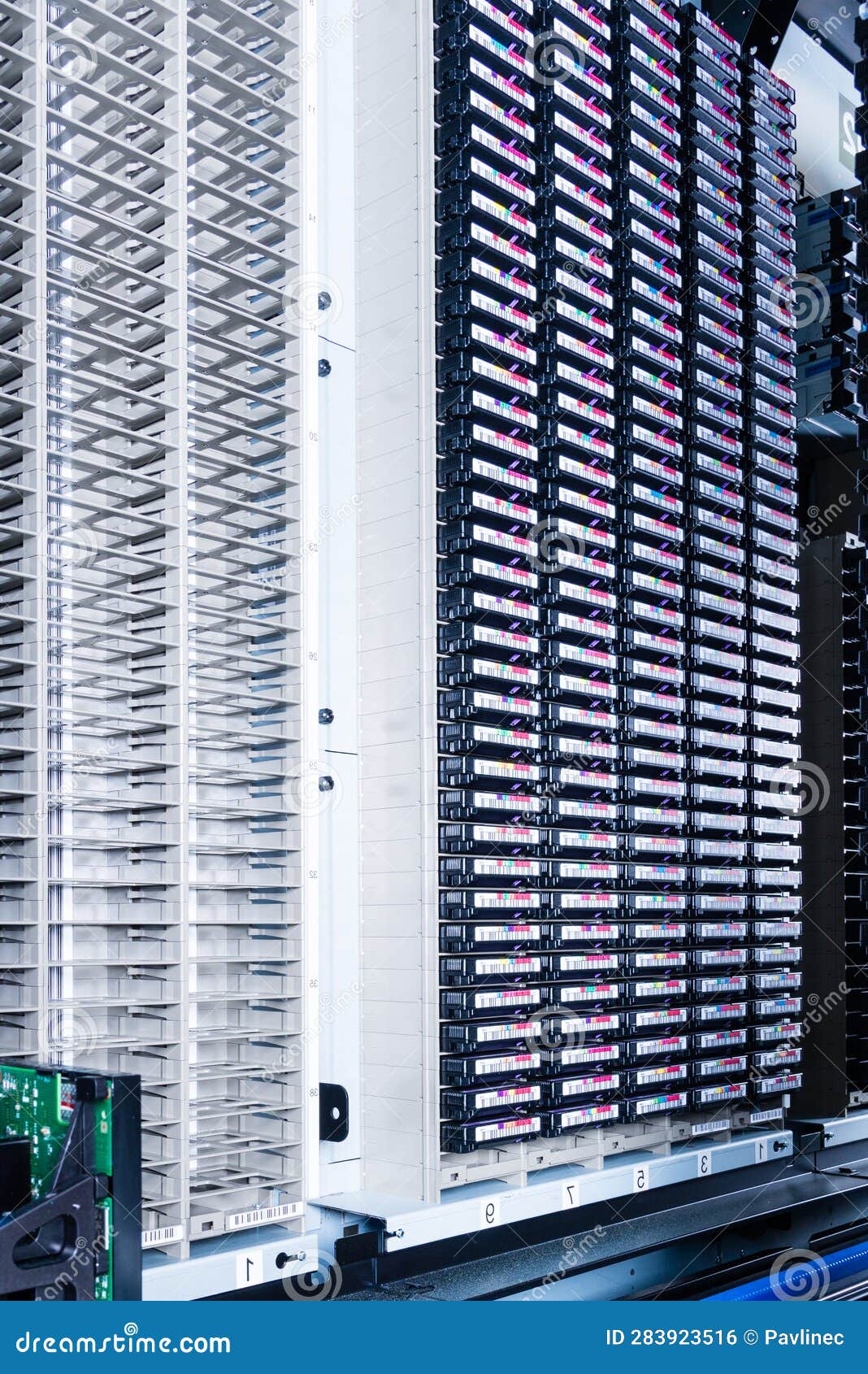 Stacks of Magnetic Tapes Used for Data Storage Stock Photo - Image of ...