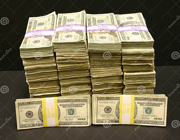 Stacks of Money stock photo. Image of banking, bank, american - 1447402