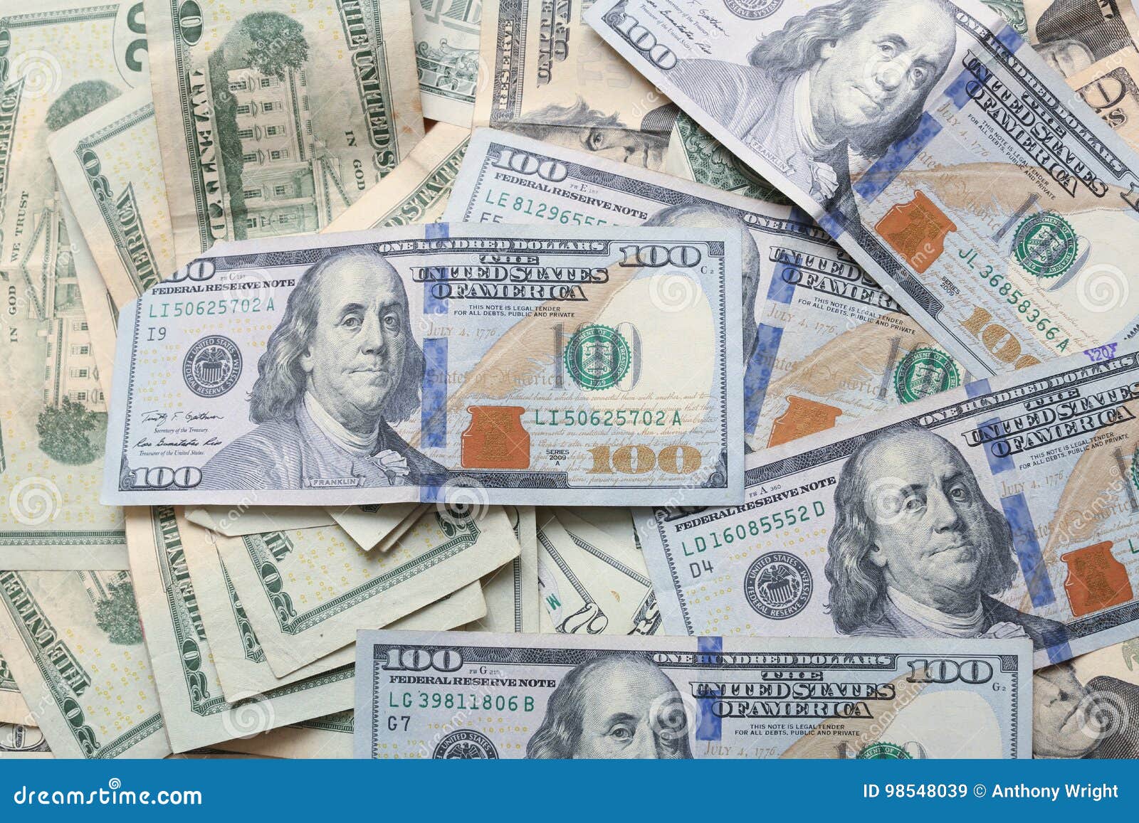 Stacks of money stock image. Image of gelt, lucre, clams - 98548039