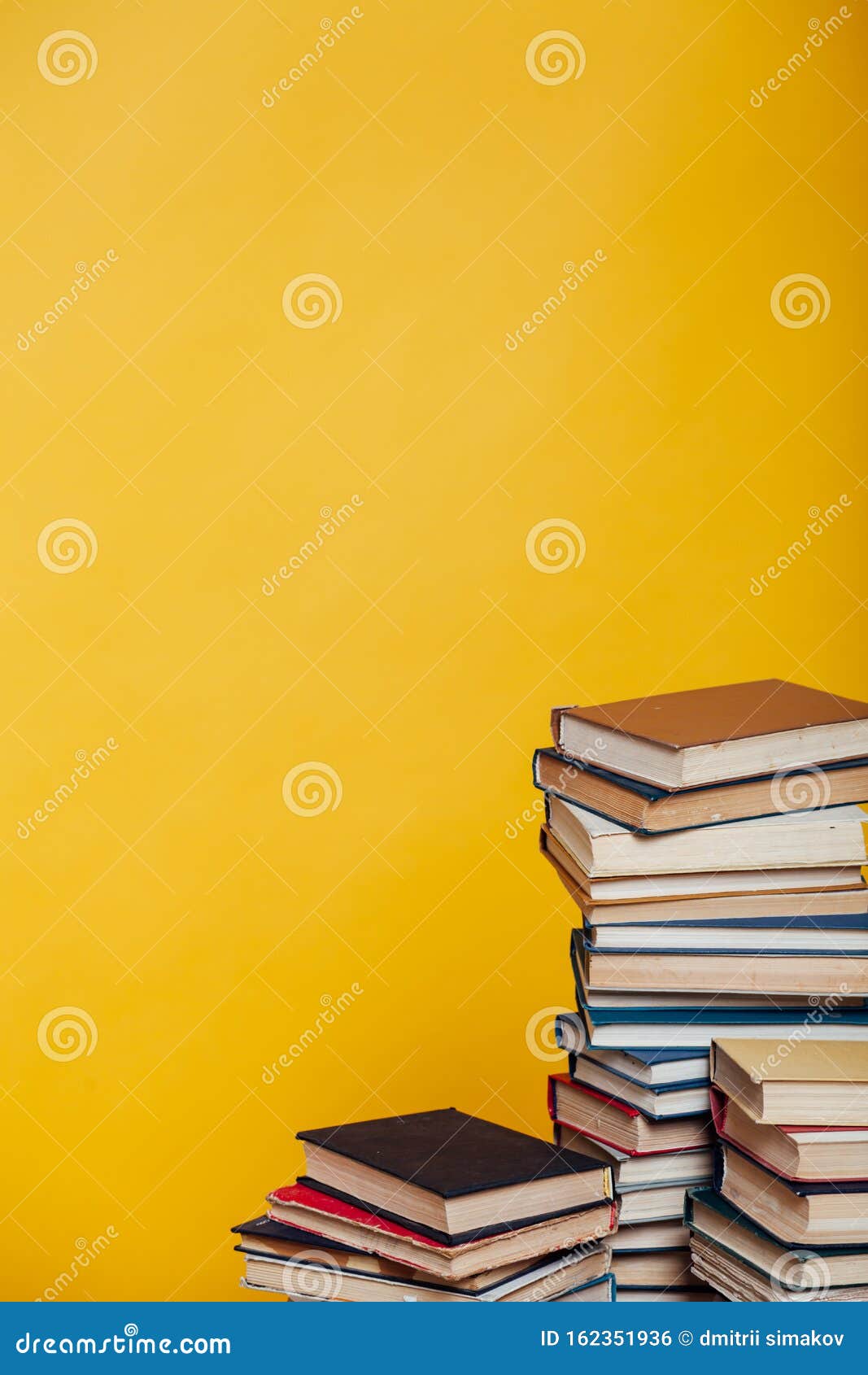 Stacks of Old Books in the Library at the University Stock Photo ...