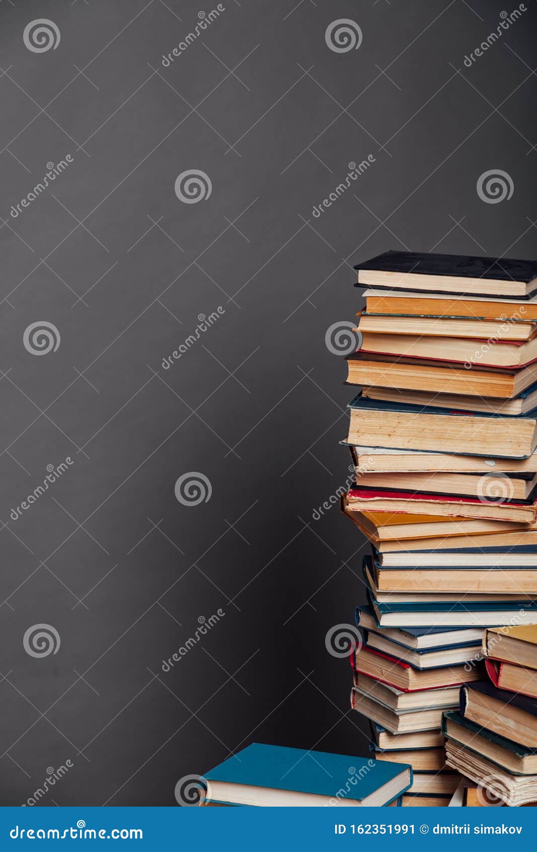 Stacks of Old Books in the Library at the University Stock Image ...