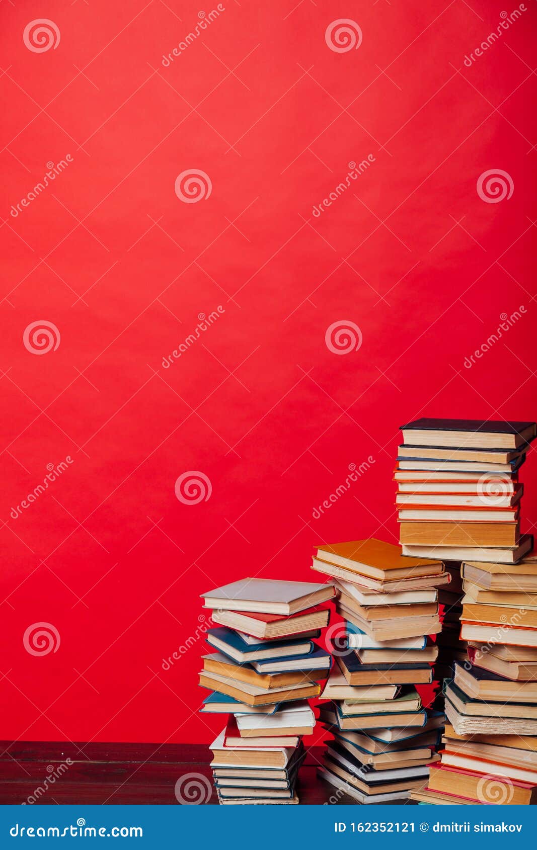 Stacks of Old Books in the Library at the University Stock Image ...