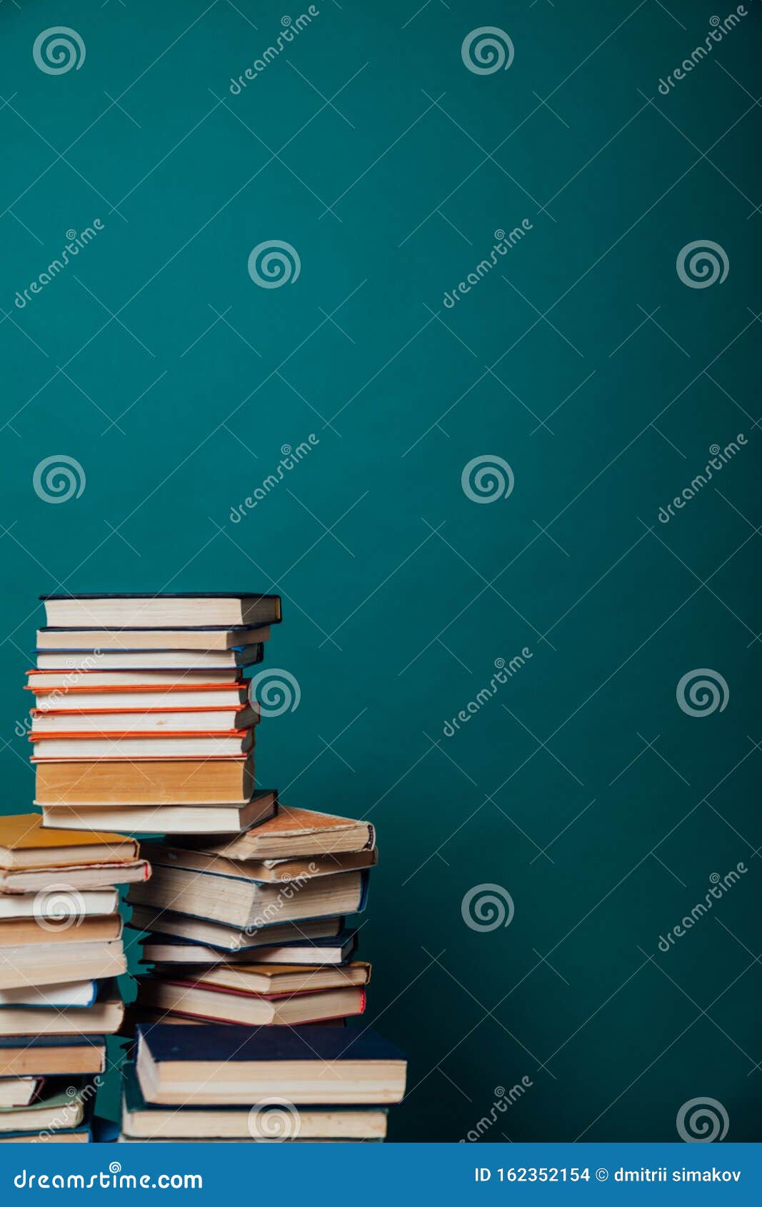 Stacks of Old Books in the Library at the University Stock Photo ...