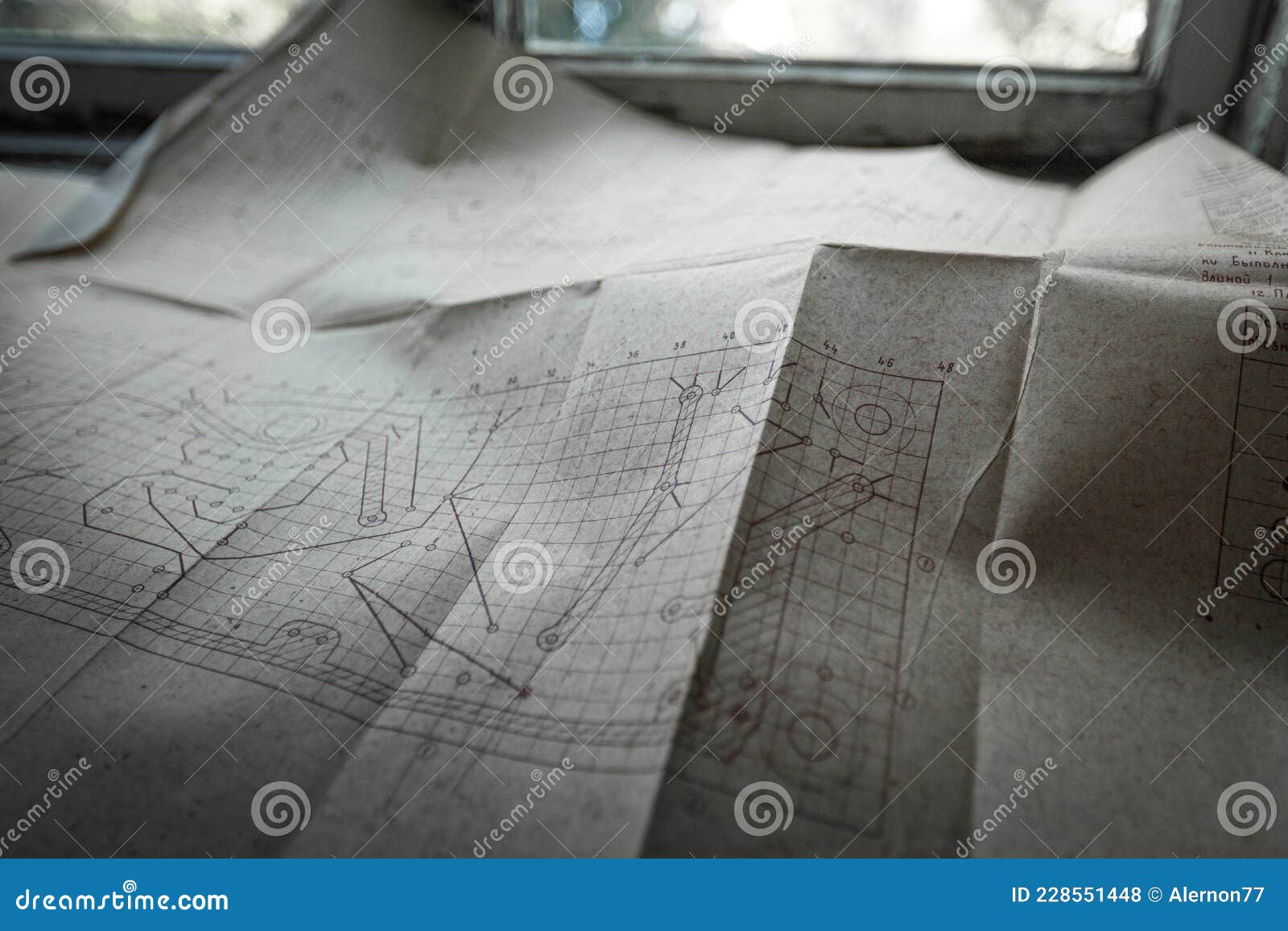 Stacks of Old Classified Documents on Paper and in Folders Stock Photo ...