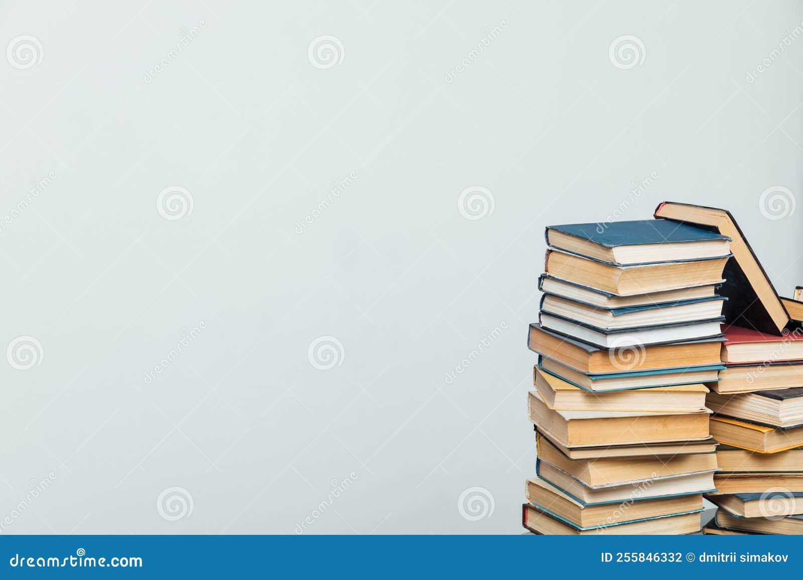 Stacks of Old Educational Books University School Library Stock Photo ...