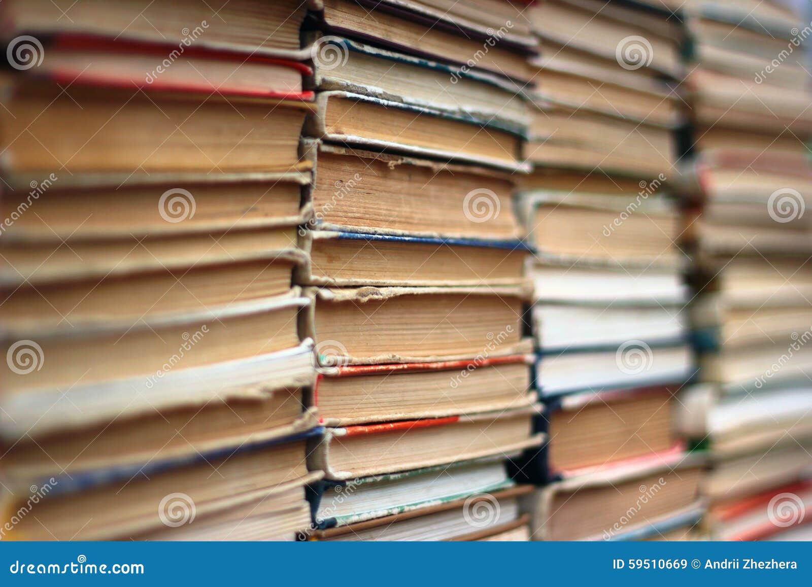 Stacks of Old Hardback and Paperback Books. Background Image Stock ...