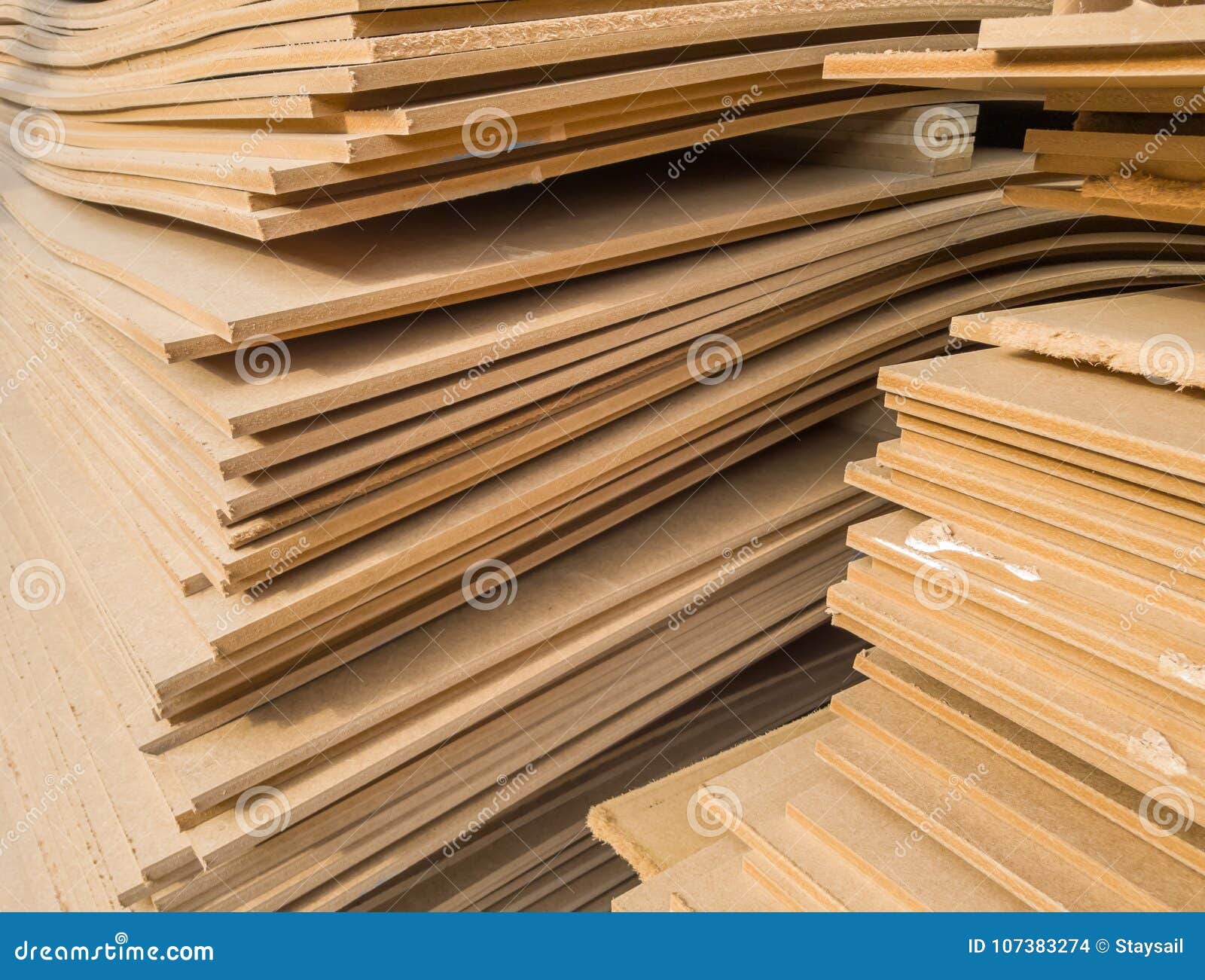 Stacks of Old MDF of Poor Quality. Stock Photo - Image of heap, density ...