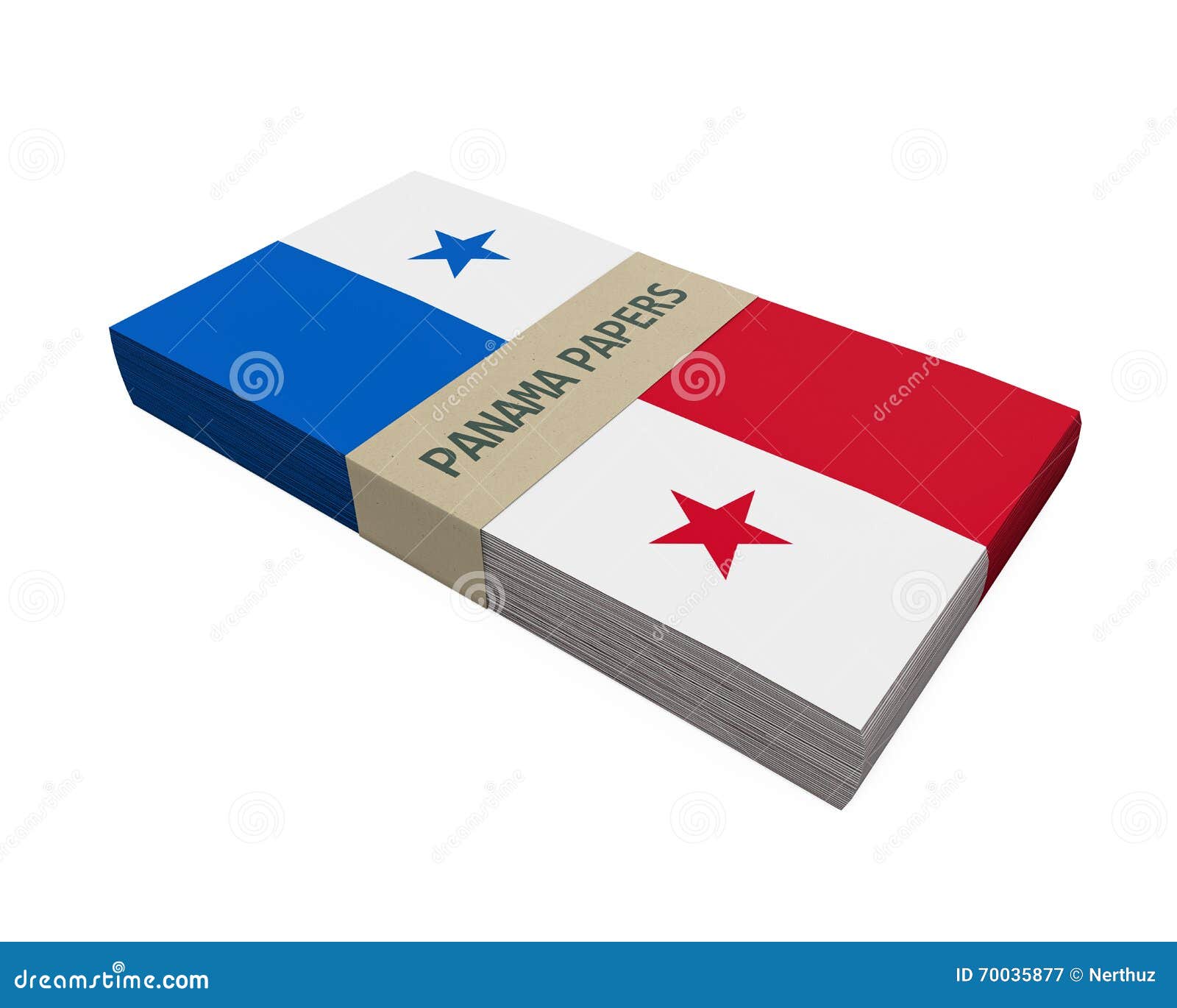 Stacks of Panama Papers stock illustration. Illustration of ...