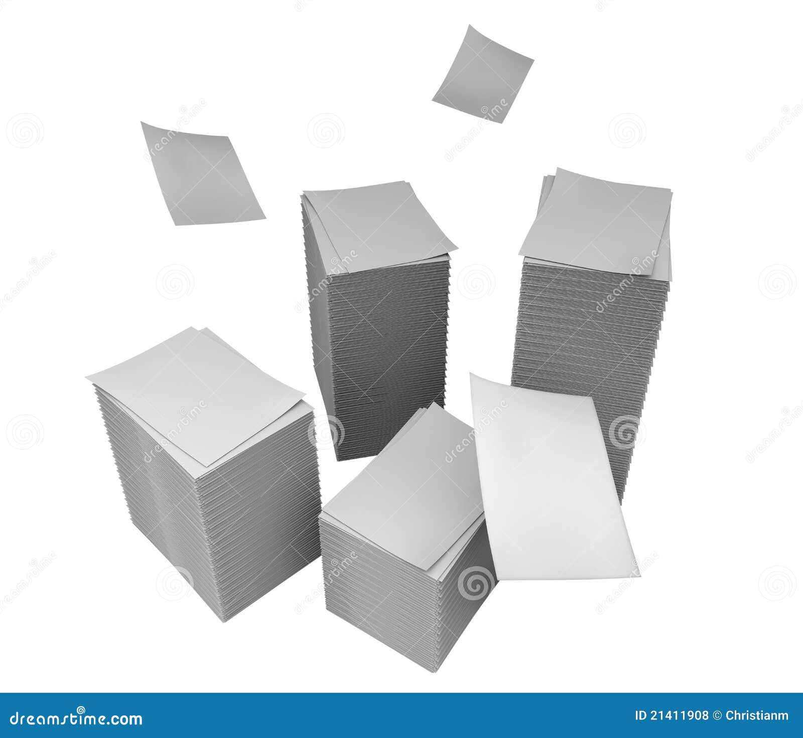 Stacks of paper stock illustration. Illustration of letters - 21411908