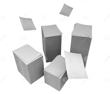 Stacks of paper stock illustration. Illustration of letters - 21411908