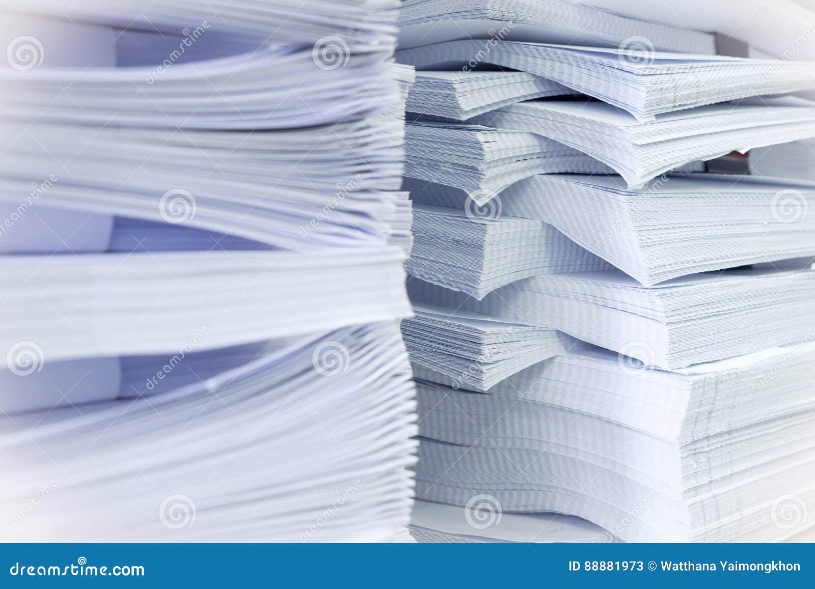 Stacks of paper stock image. Image of stacked, paperwork - 88881973