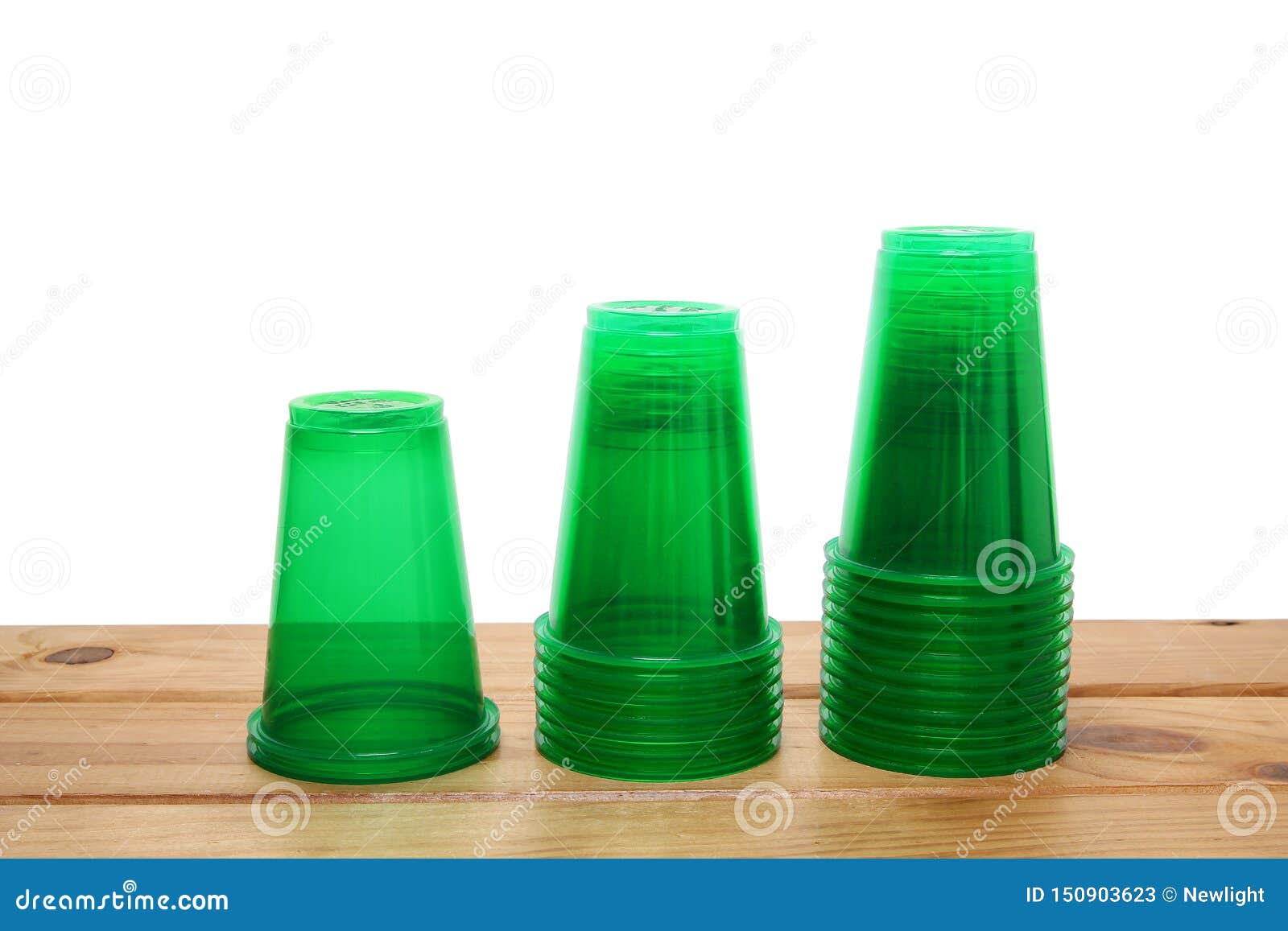 Stacks of Plastic Cups stock image. Image of desk, plasticware - 150903623