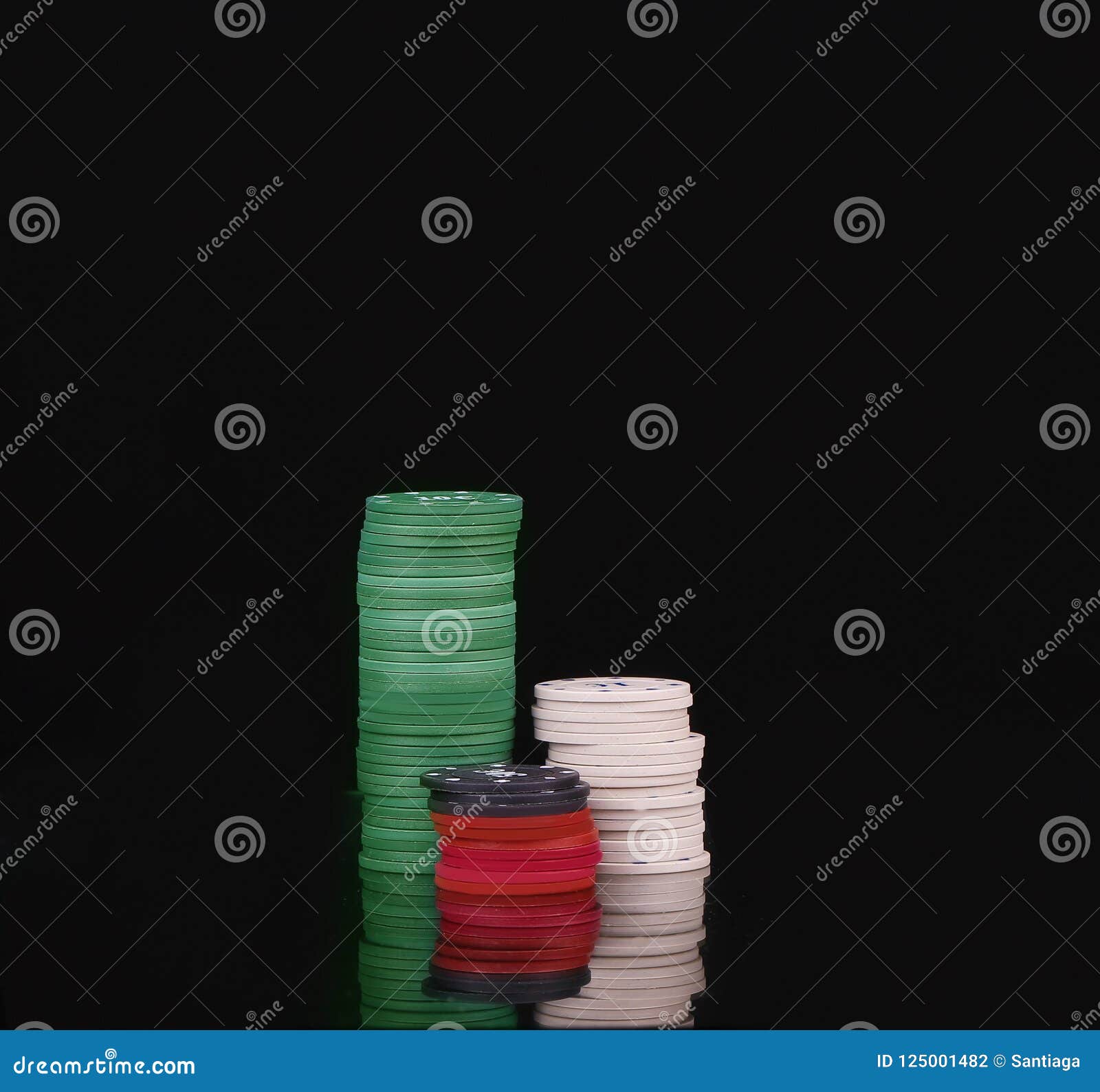 Stacks of poker chips stock photo. Image of gambling - 125001482