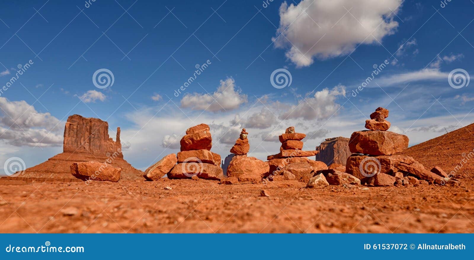 Stacks of Prayer Rocks or Cairns Lined Up Stock Photo - Image of ...