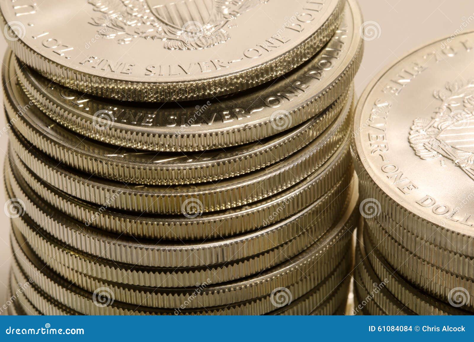 Stacks of Pure Silver Coins Stock Photo - Image of commodity, change ... Stacks of Pure Silver Coins Stock Photo - Image of commodity, change ...