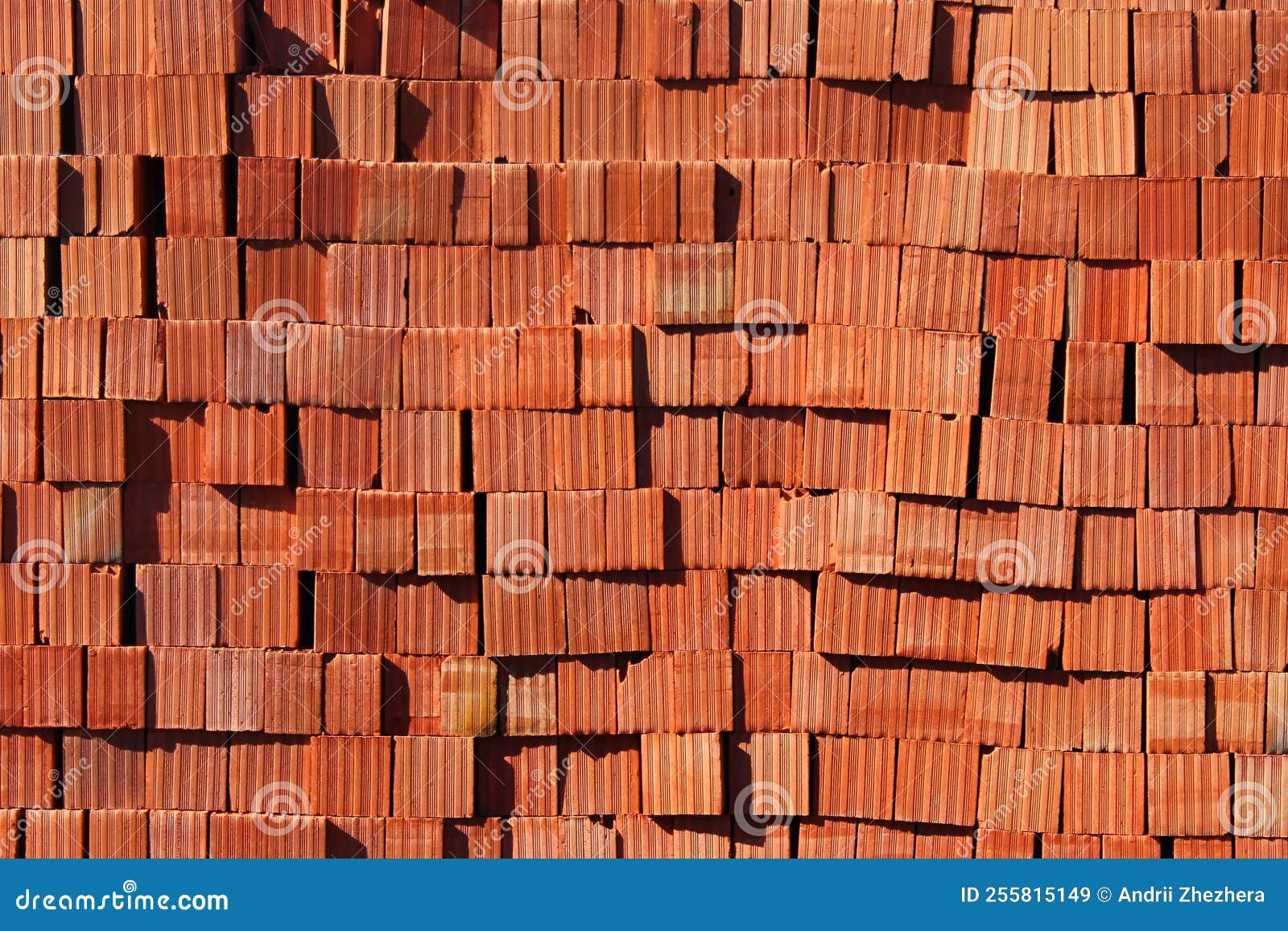 Stacks of Red Bricks As Background Stock Image - Image of palette ...