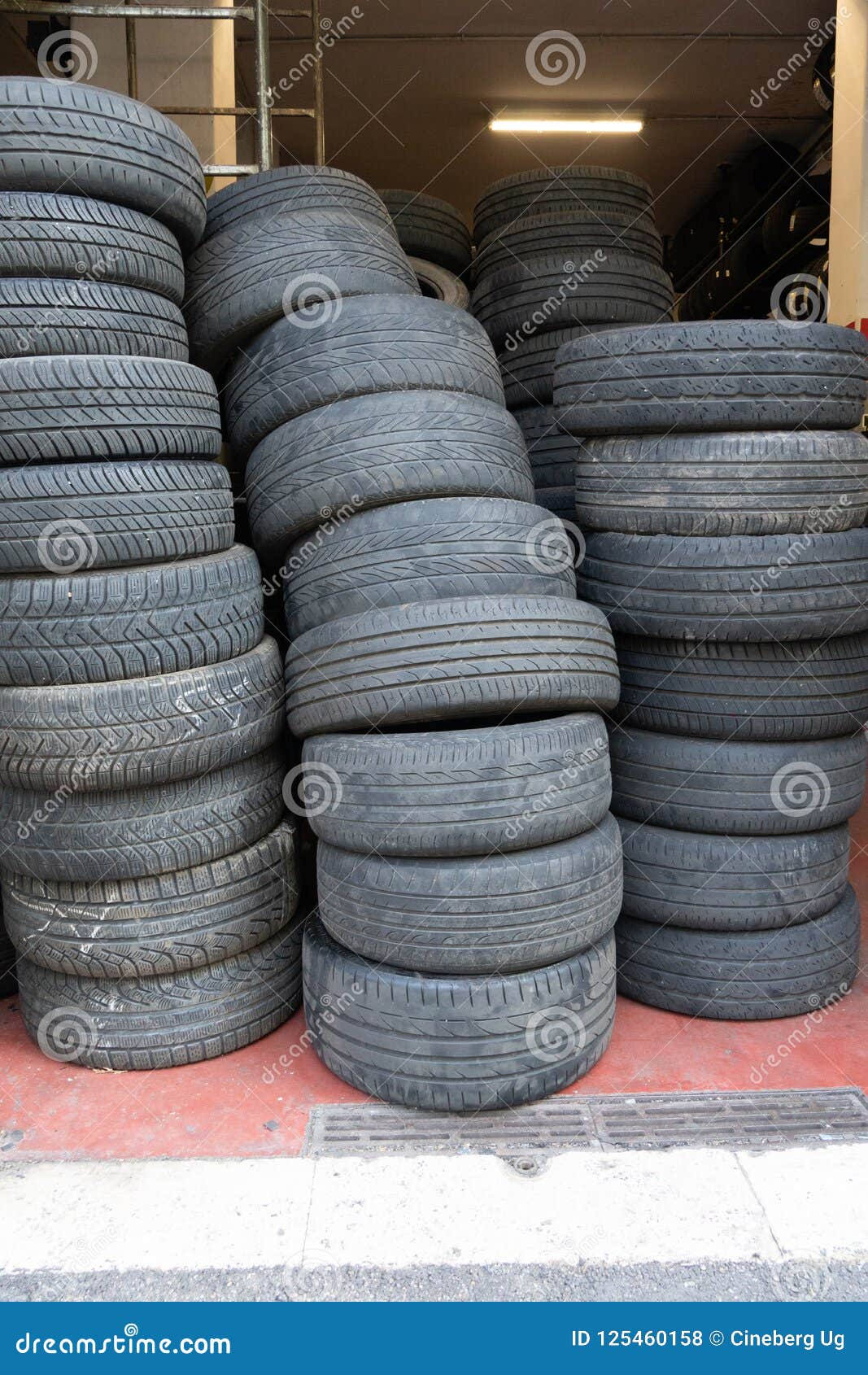 Heap of car tires stock photo. Image of automotive, replacement - 125460158