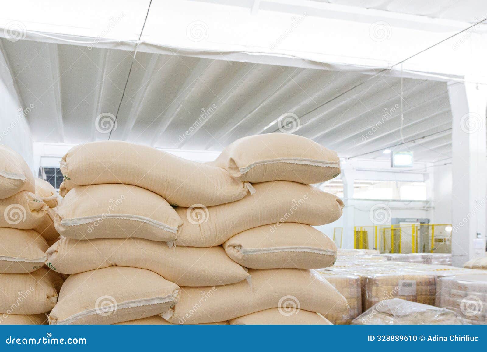 Image from Inside a Grain Storage Space before Transport Stock Photo ...