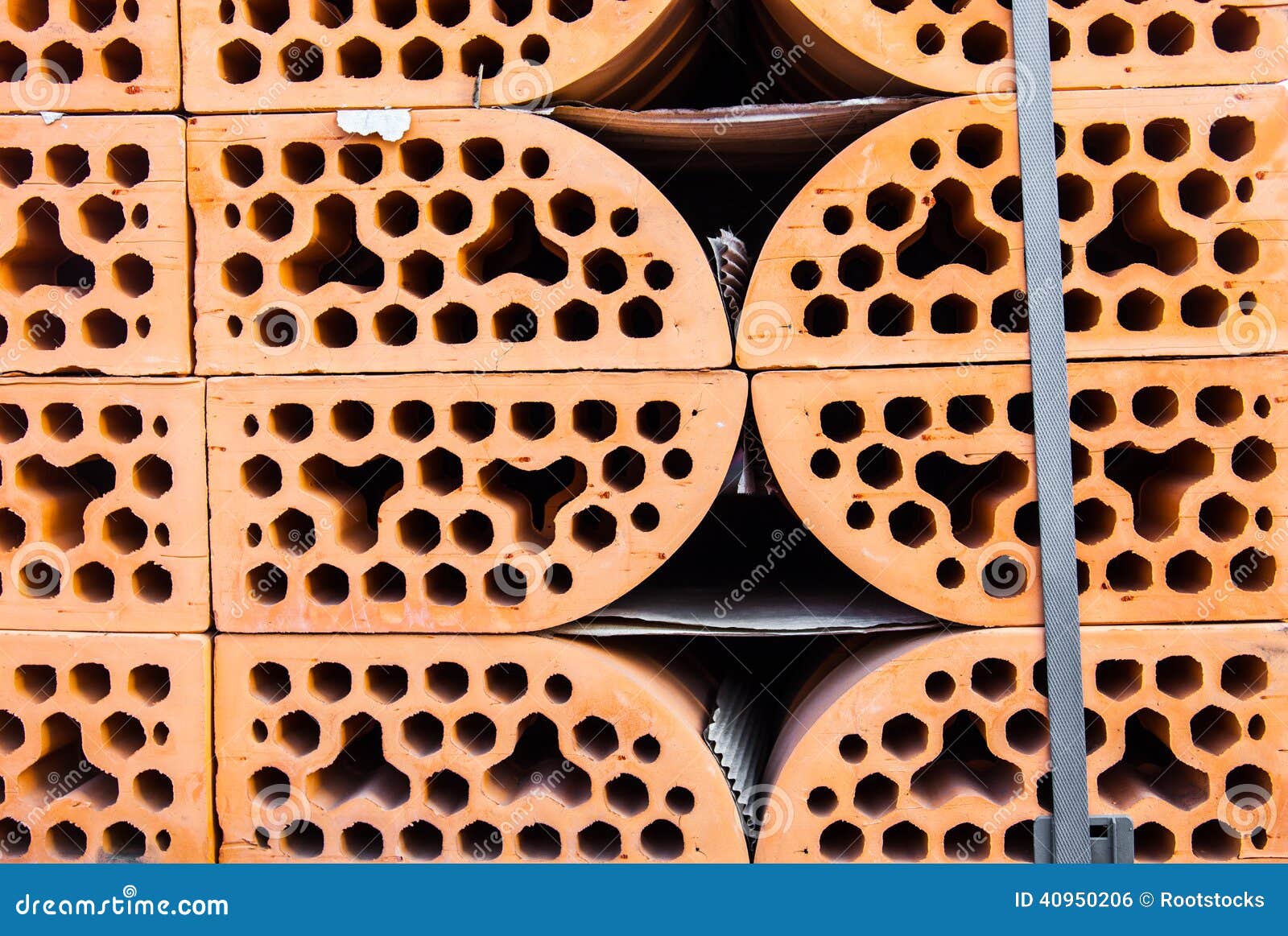 Stacks of silicate bricks stock photo. Image of material - 40950206