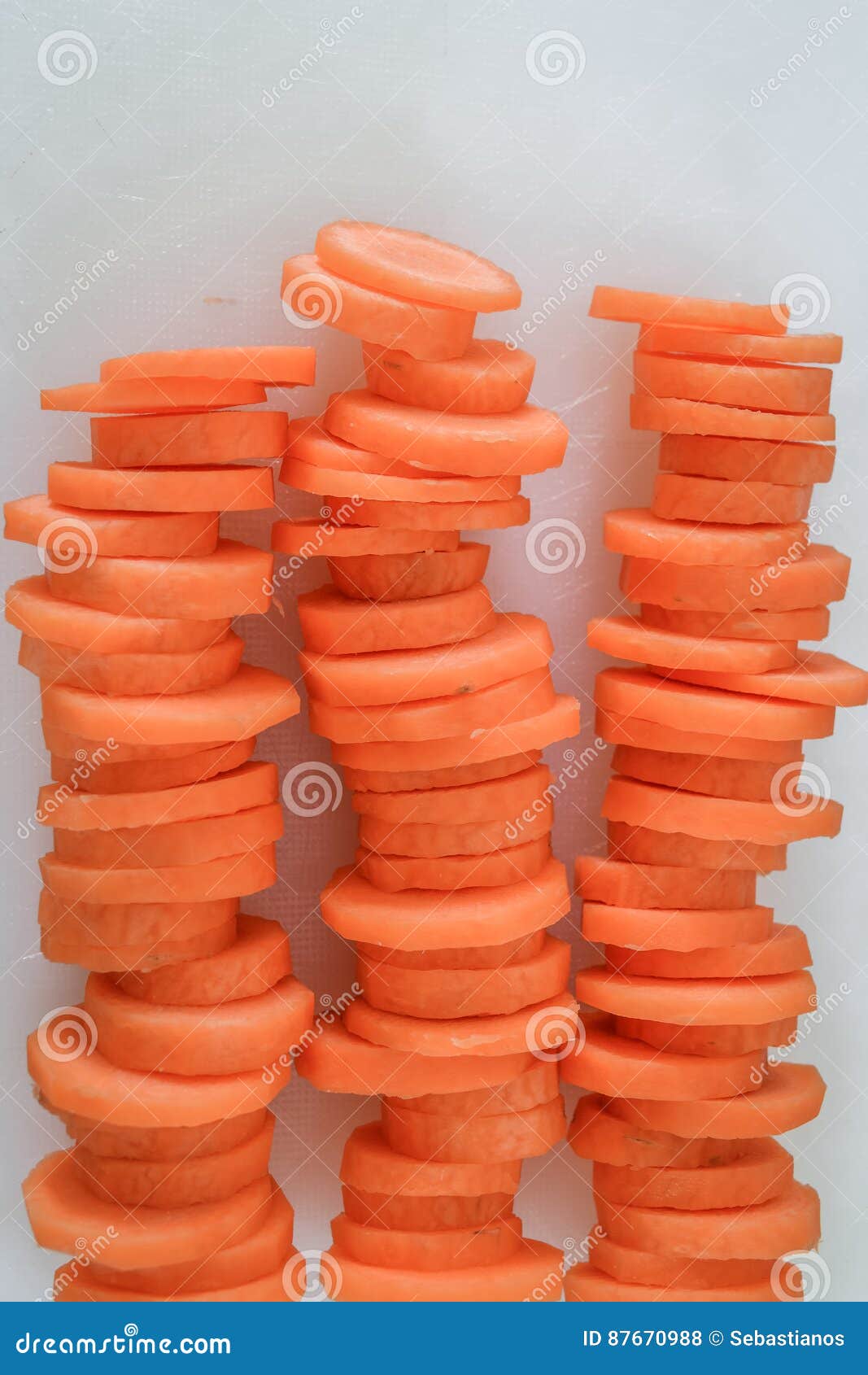 Two Stacks Of Sliced Bread In The Form Of Spheres On A White Background ...