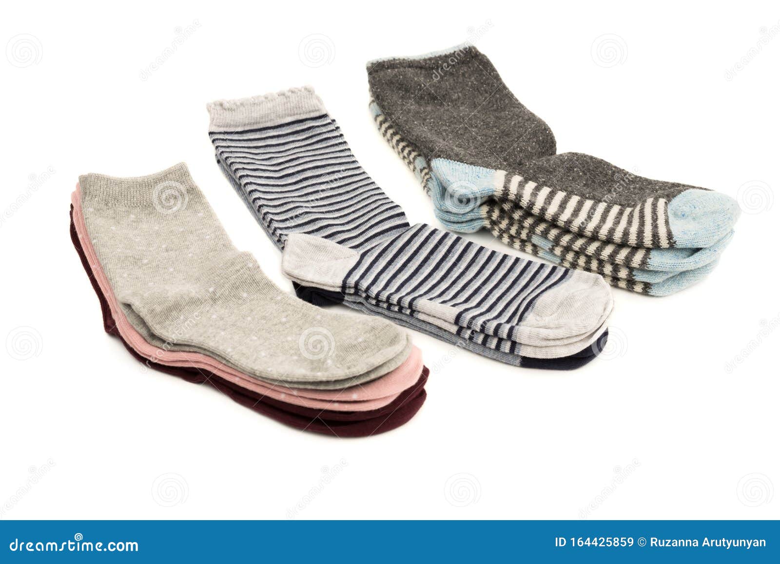 Stacks of socks stock image. Image of color, blue, fashionable - 164425859