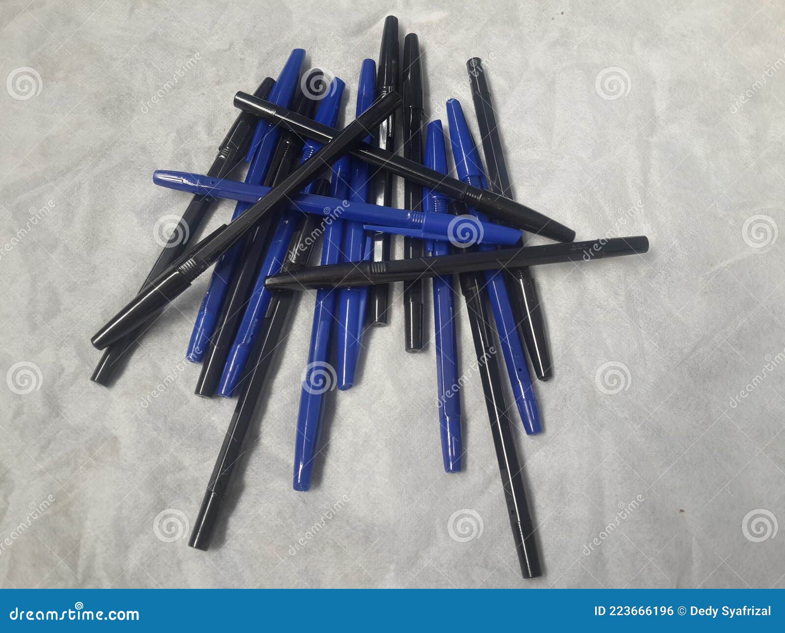 Stacked pens stock photo. Image of wing, stationery - 223666196