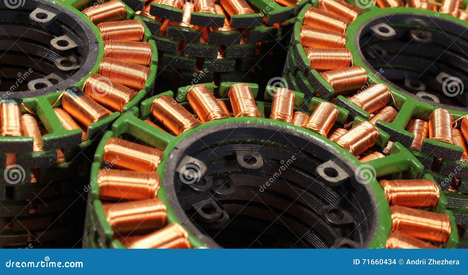 Stacks of Stators from Old Disassembled Brushless Electric Motor Stock ...