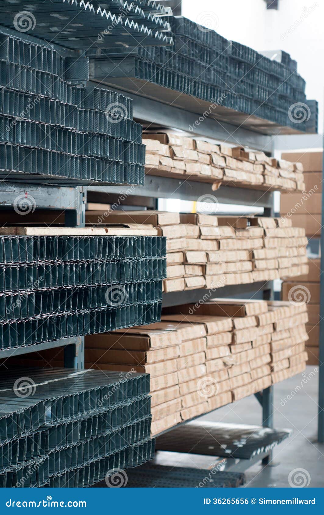 Stacks of steel stock photo. Image of steel, factory - 36265656