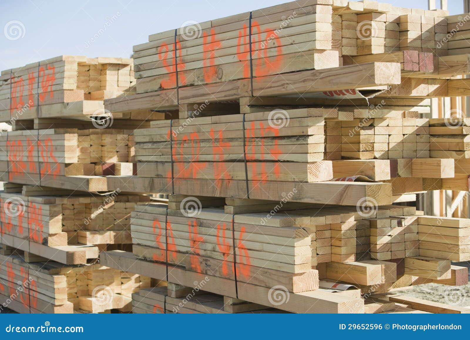Stacks of Timber stock photo. Image of architectural - 29652596