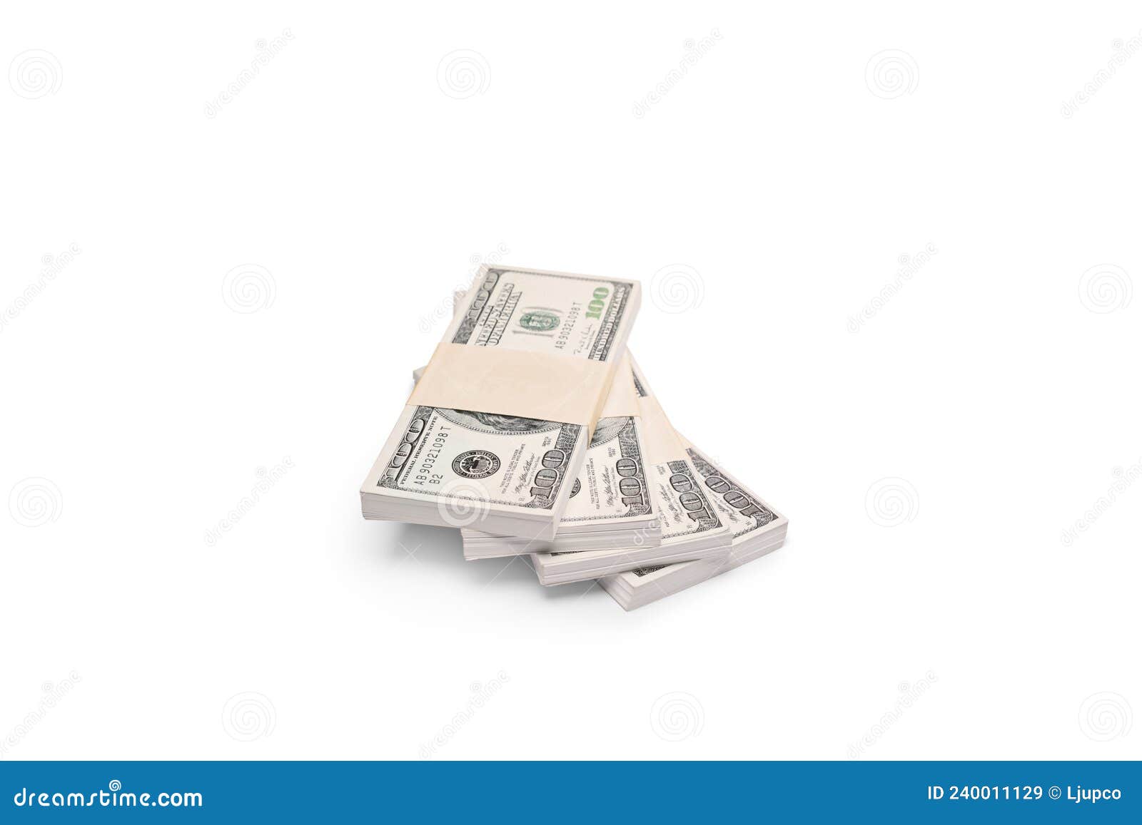 Stacks of Us Dollar Banknotes Stock Image - Image of bank, loan: 240011129
