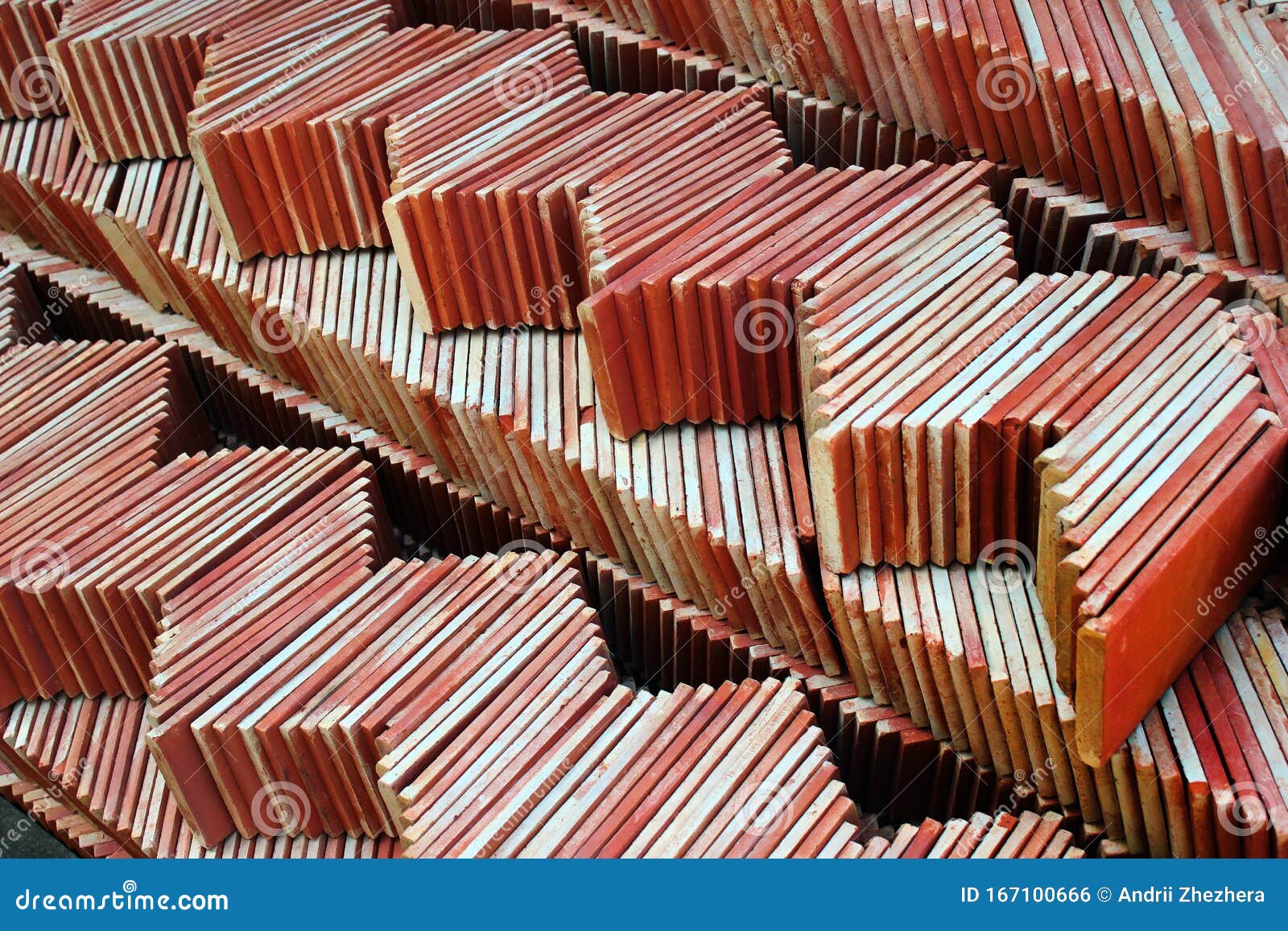 Stacks of Weathered Ceramic Tiles Stock Photo - Image of stone ...
