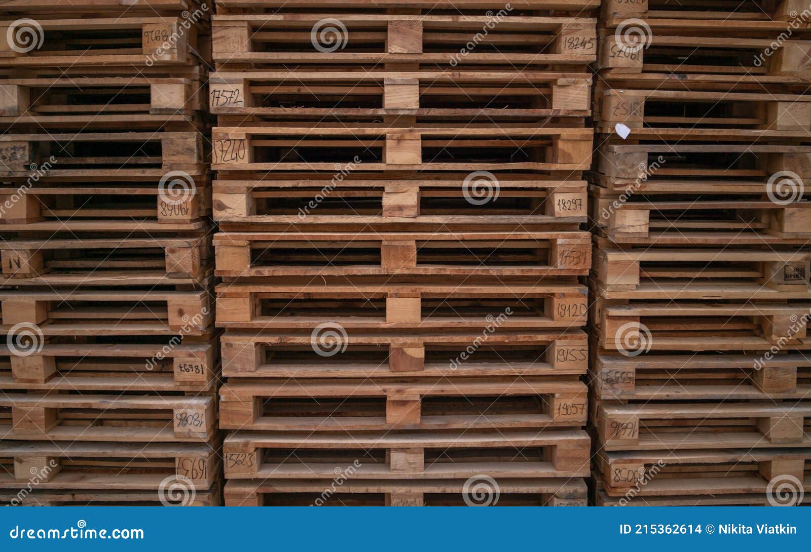 Cargo Pallet Shipment, Freight Truck, Delivery Service. Large Cargo ...