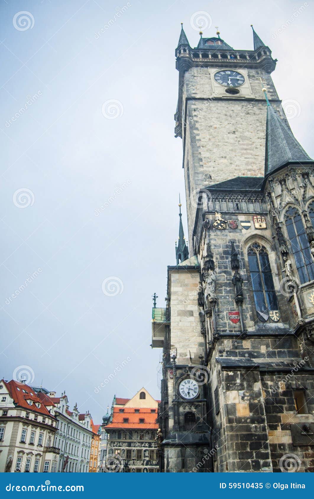 Stad in Oude Stad, Praag stock afbeelding. Image of kapitaal - 59510435