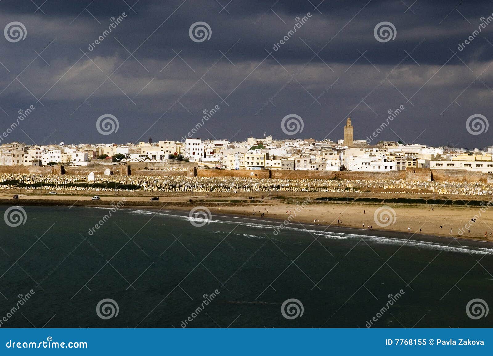 Stad van Rabat, Marokko stock afbeelding. Image of bestemming - 7768155
