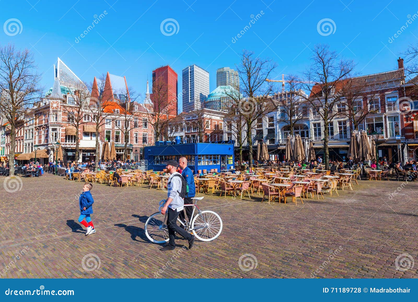 Stad Vierkante Het Plein in Den Haag, Nederland Redactionele Stock Foto ...