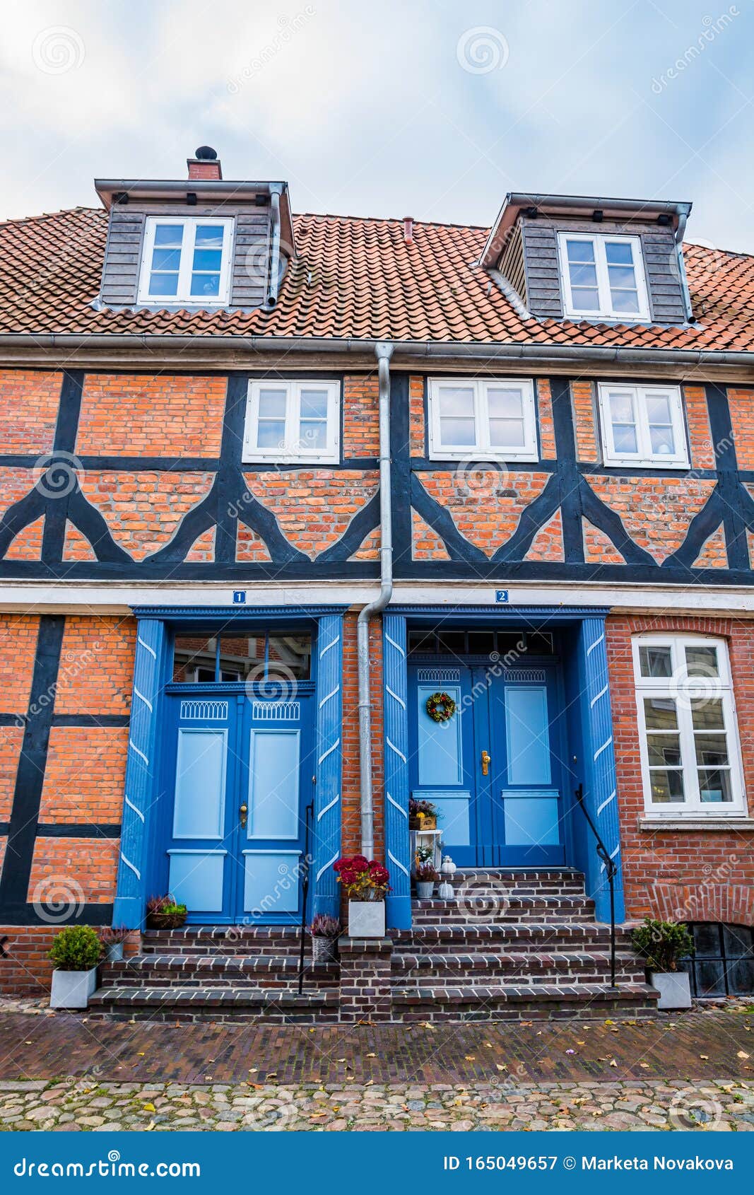 Stade, Germany - November 12, 2019. Details of German Architecture ...