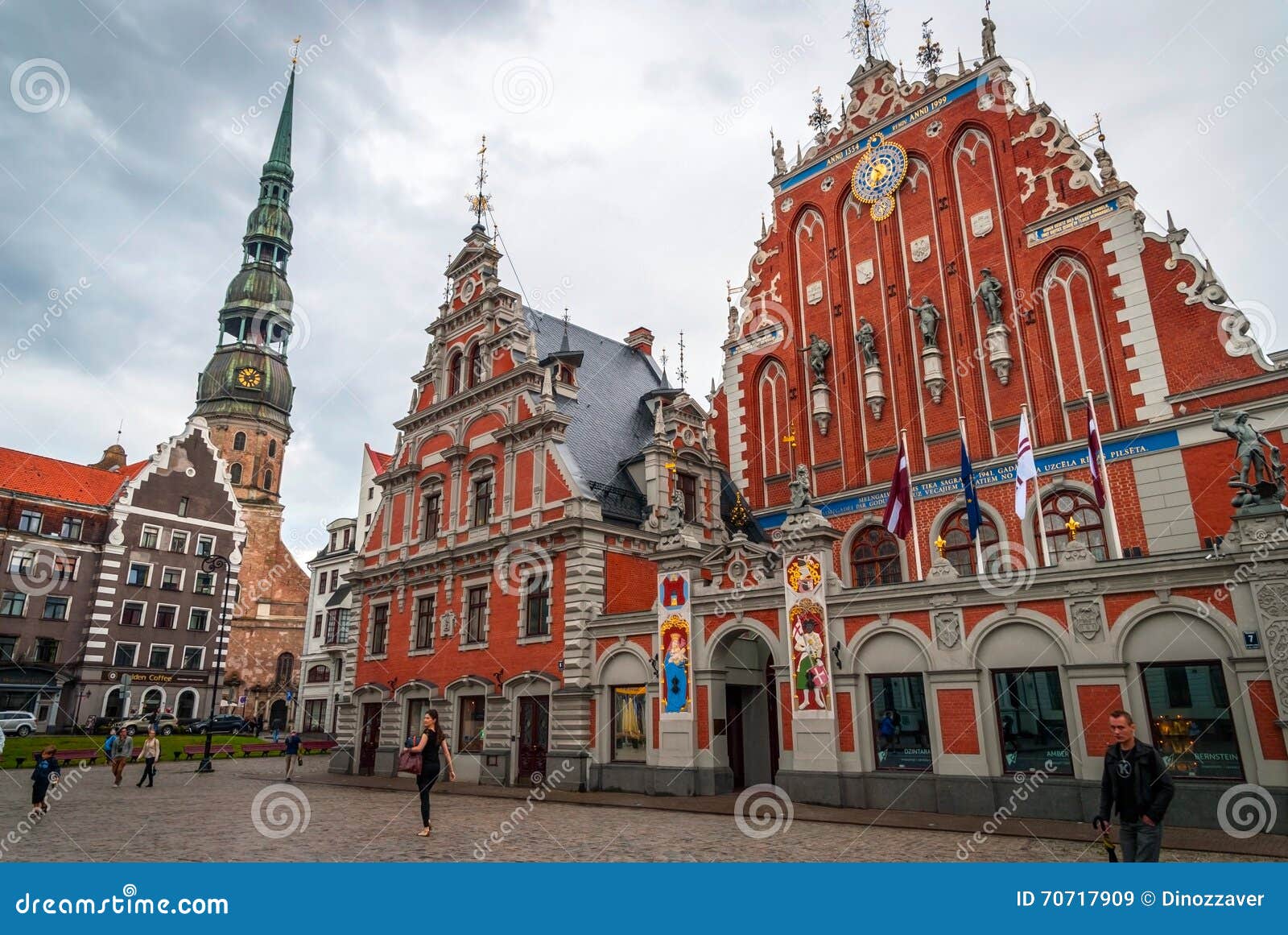 Stadhuis in Riga, Letland redactionele stock afbeelding. Image of ...