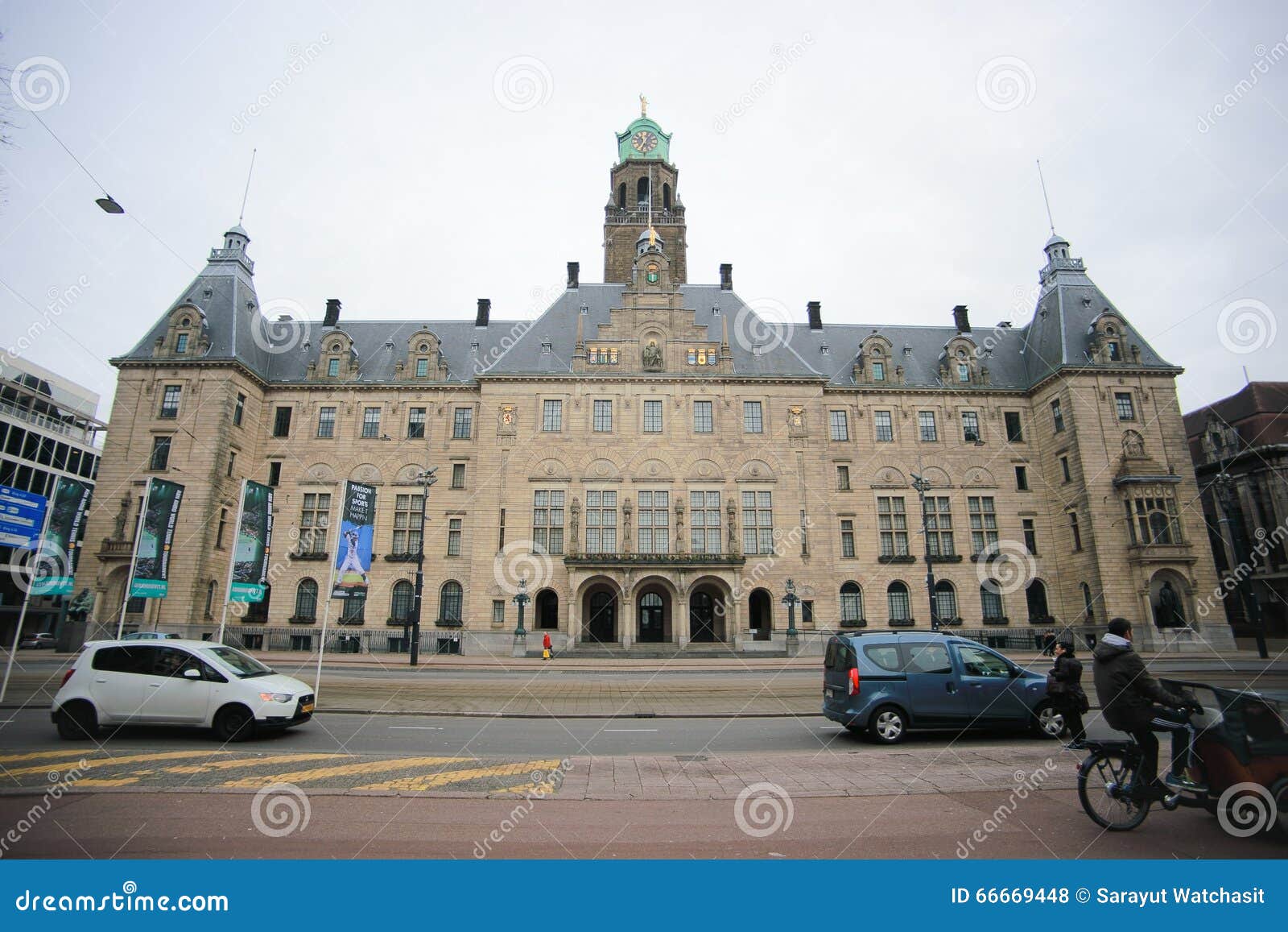 Stadhuis the Rotterdam City Hall Editorial Stock Photo - Image of ...