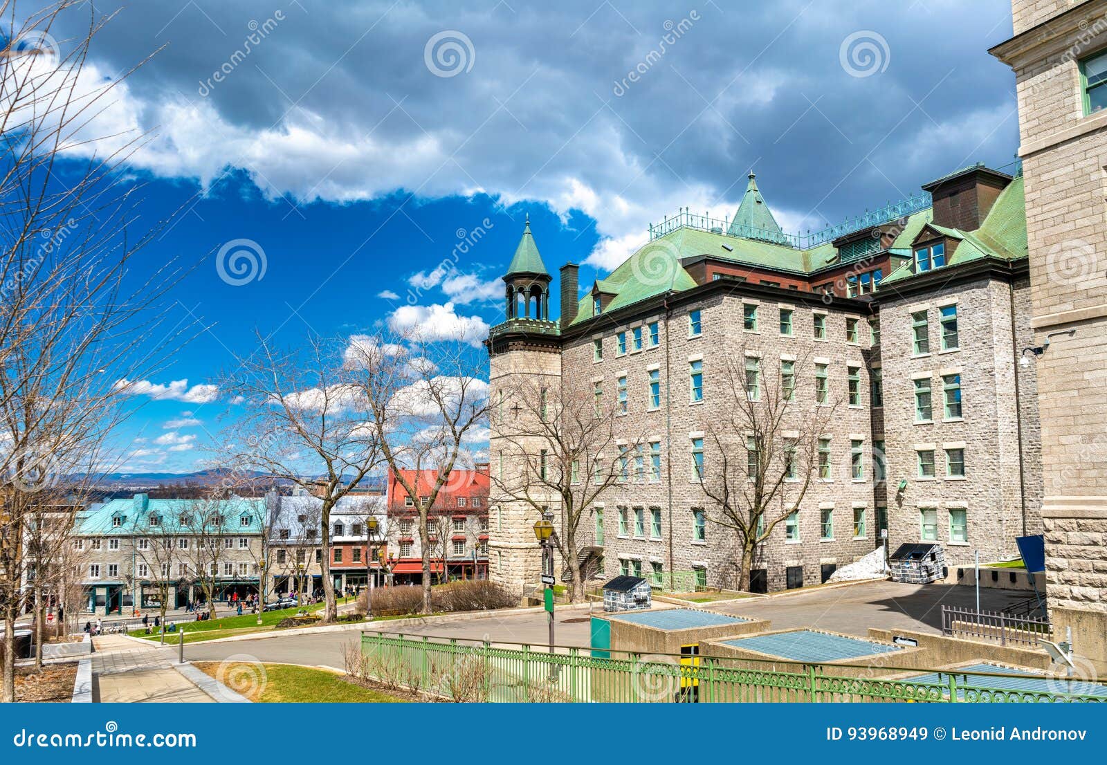 Stadhuis Van De Stad Van Quebec in Canada Stock Afbeelding - Image of ...